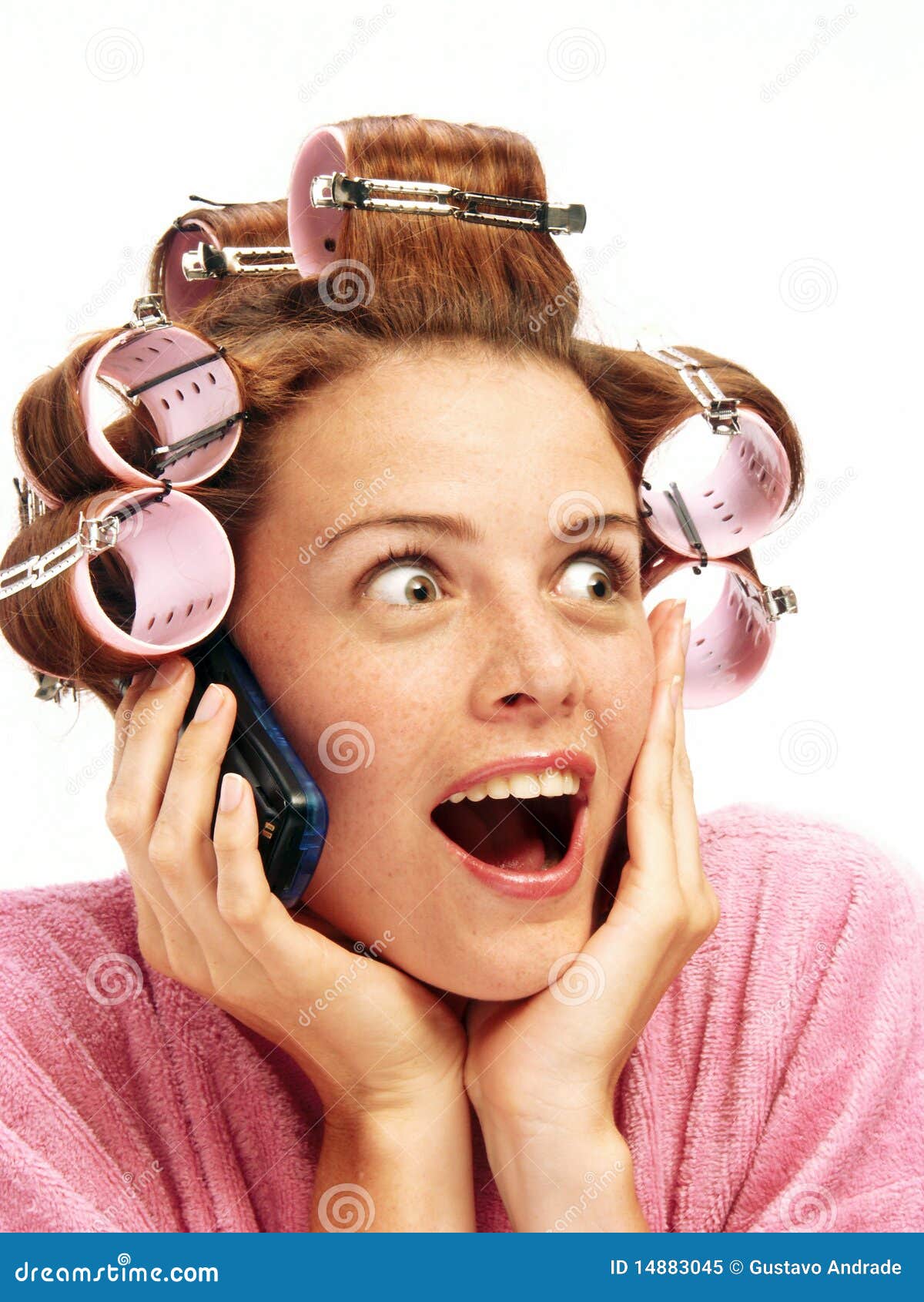 Surprise call. stock image. Image of cell, contemporary - 14883045