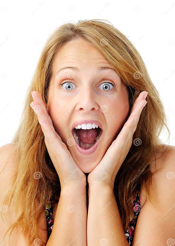 Surprise face stock image. Image of beautiful, isolated - 22775435