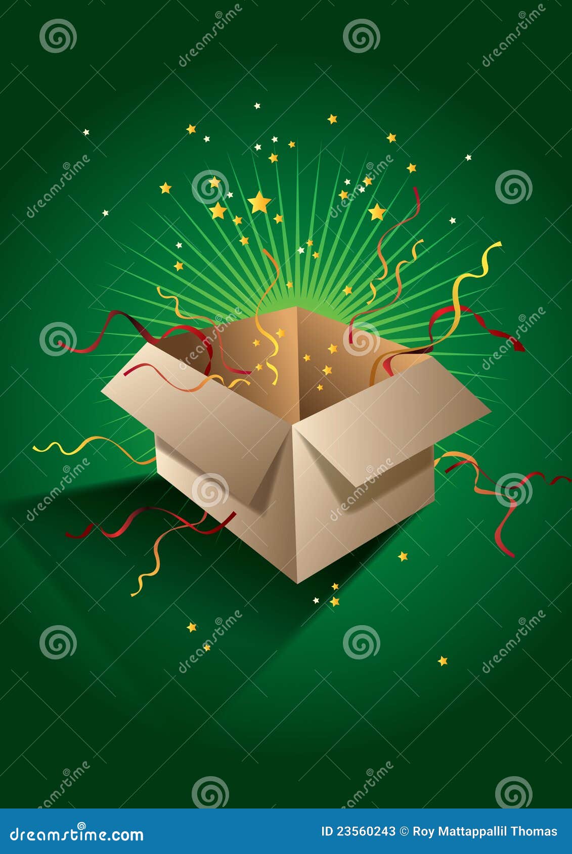 Surprise Gift Box Cartoon Vector | CartoonDealer.com #114286073