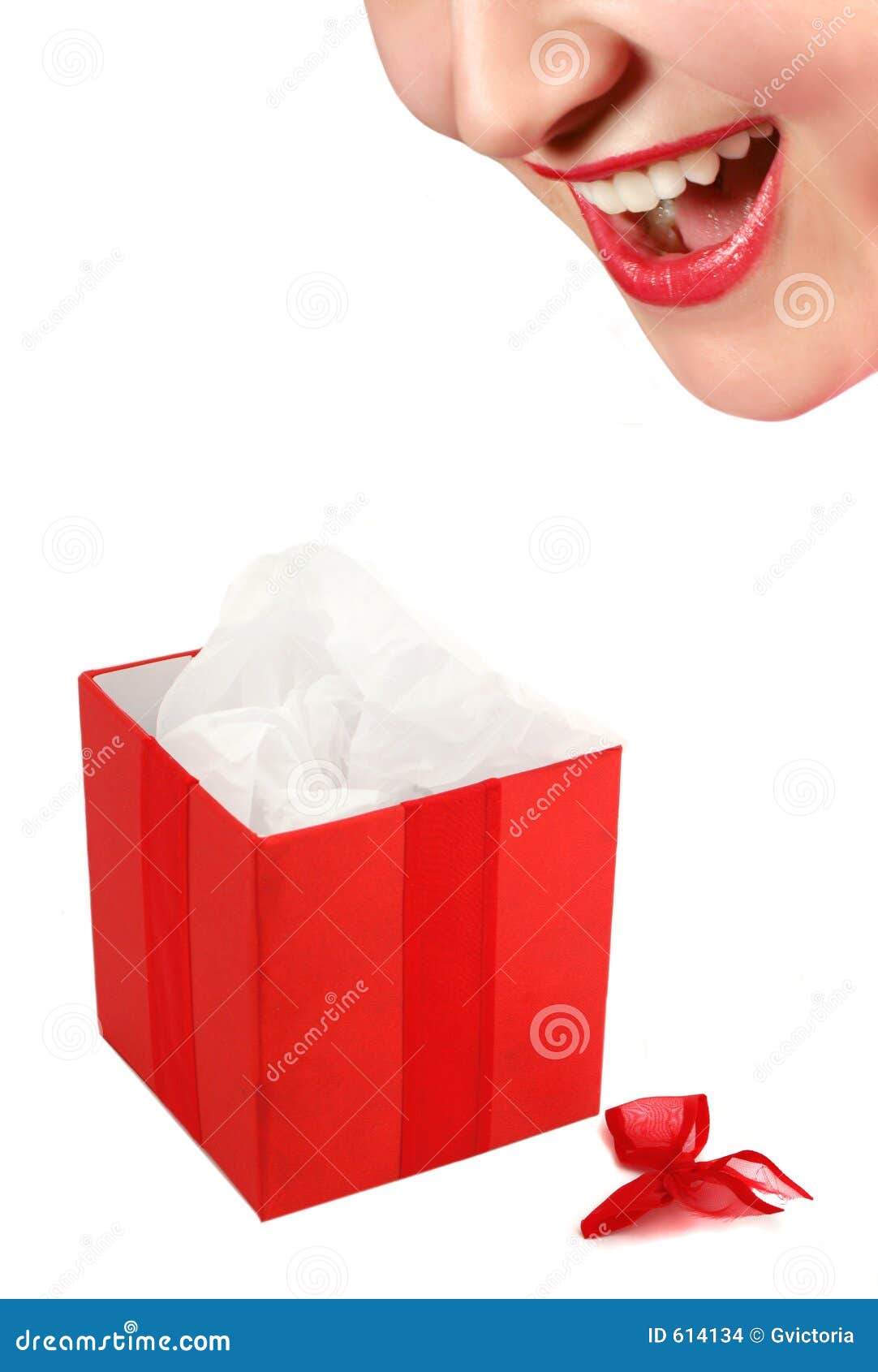 Surprise gift stock photo. Image of elation, smile, paper - 614134