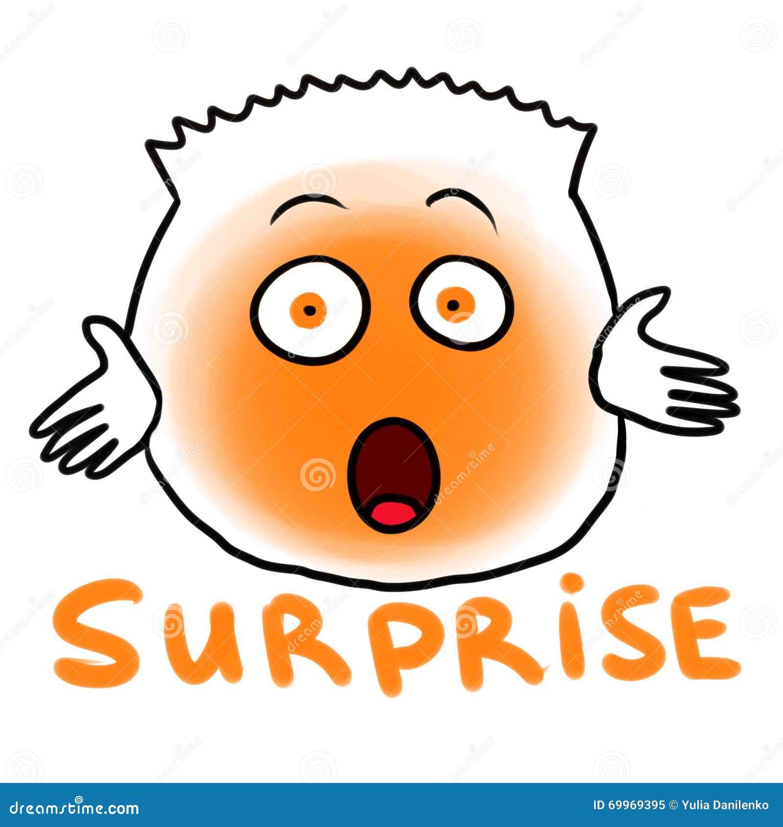 Surprise stock illustration. Illustration of eyebrowse - 69969395