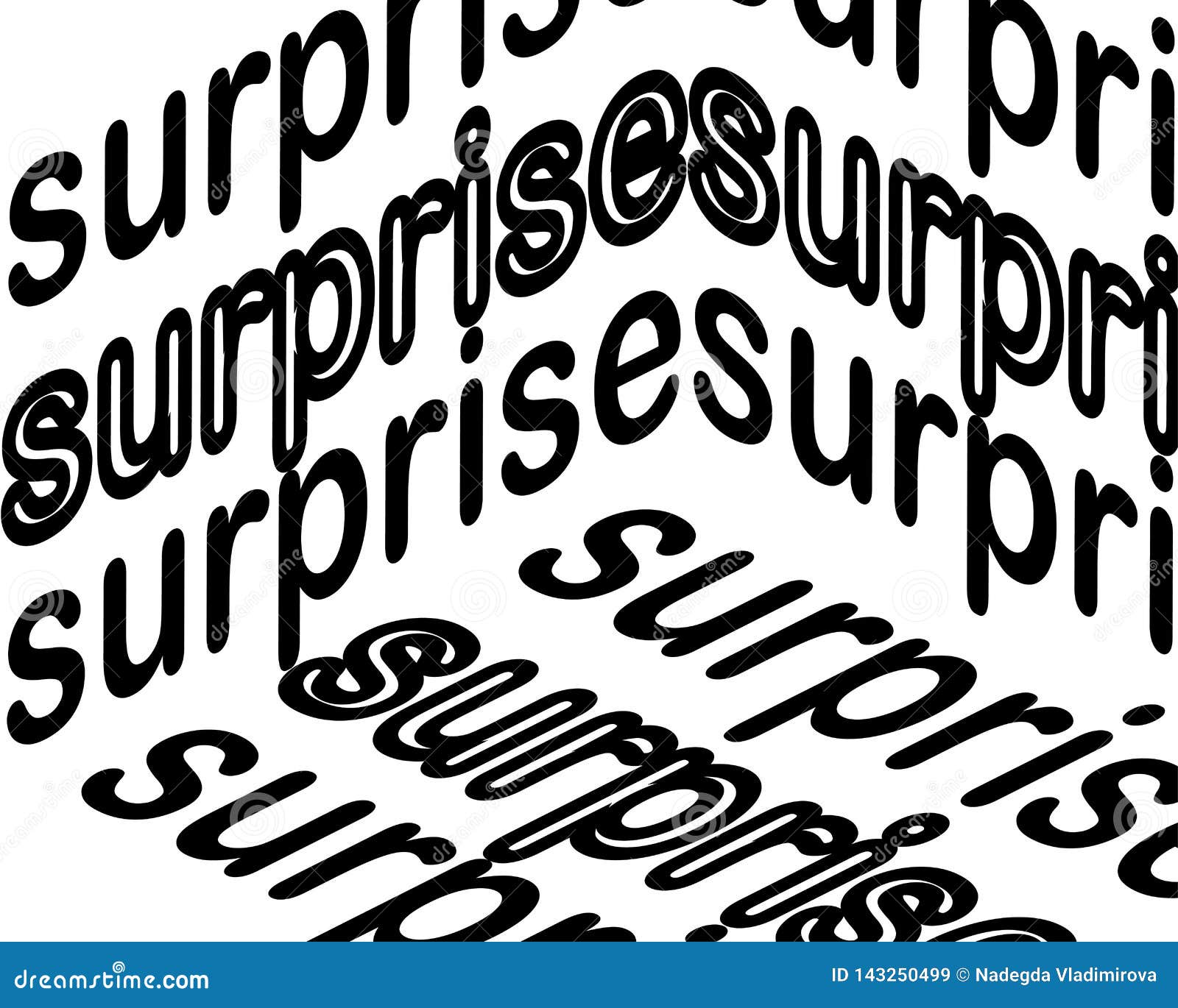 Surprise Inscription. Surprise Calligraphy Hand Stock Vector ...