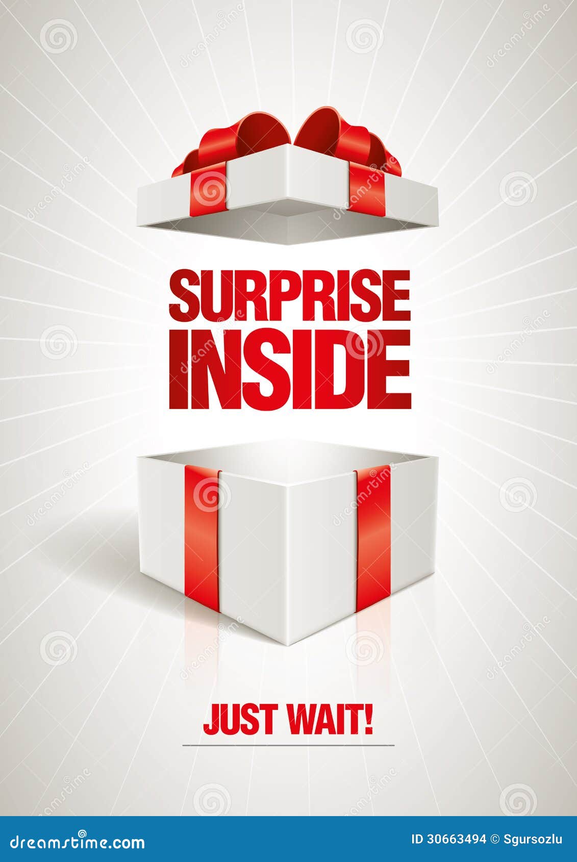 Surprise Inside stock vector. Illustration of christmas - 30663494