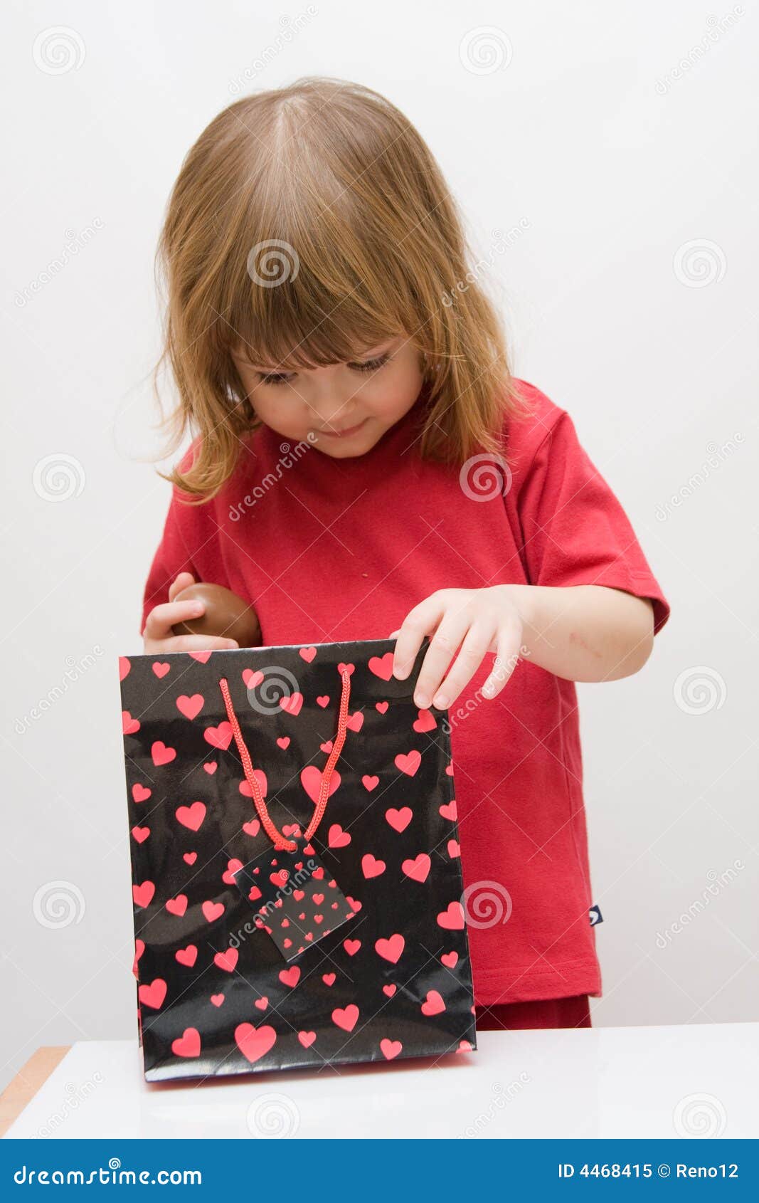 Surprise for kids stock image. Image of present, girl - 4468415
