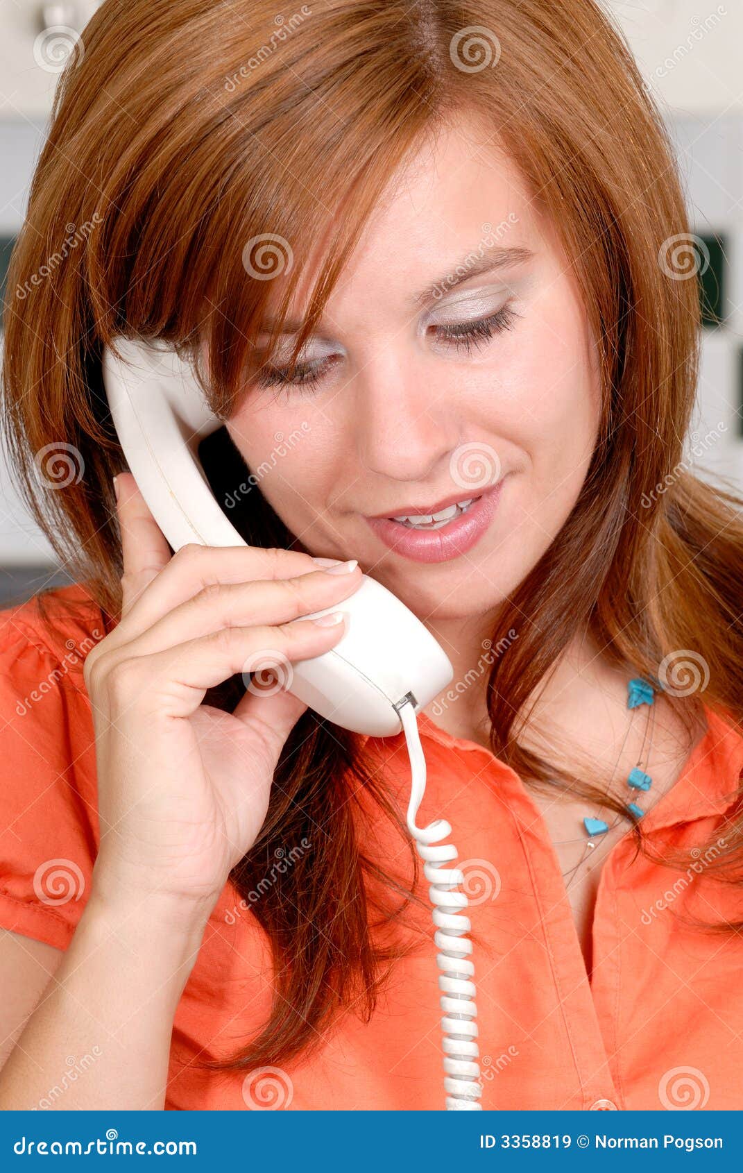 Surprise Phone Call stock image. Image of cute, girlfriend - 3358819