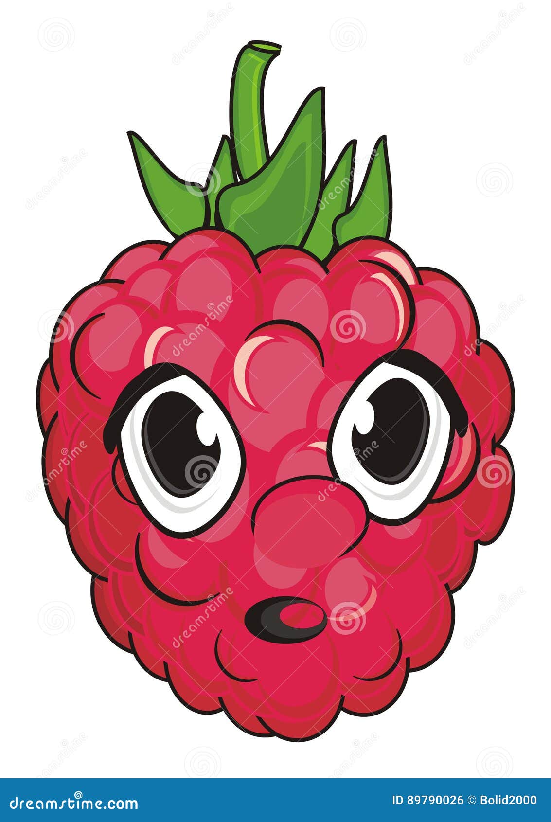 Surprise pink raspberry stock illustration. Illustration of smell ...
