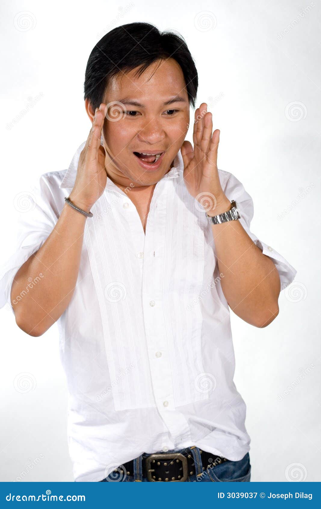 Surprise reaction stock image. Image of point, office - 3039037