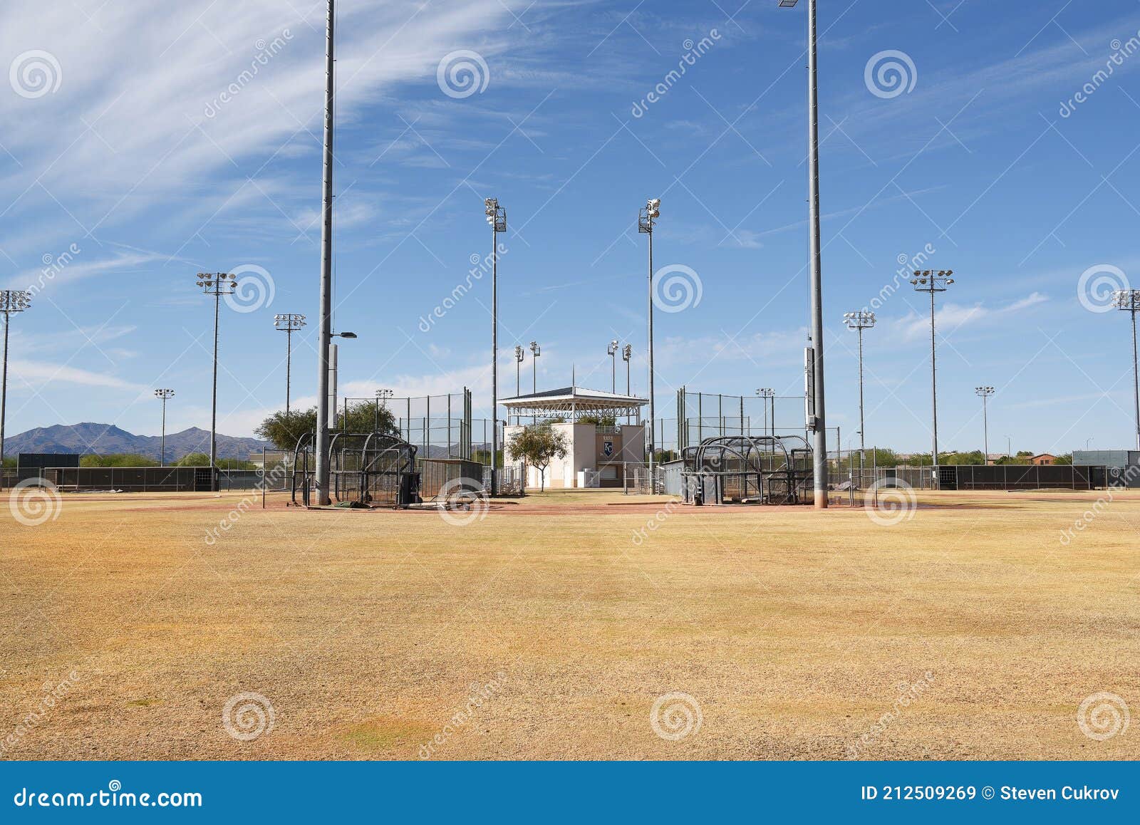 SURPRISE, ARIZONA - NOVEMBER 24, 2016: Surprise Stadium Practice Fields ...