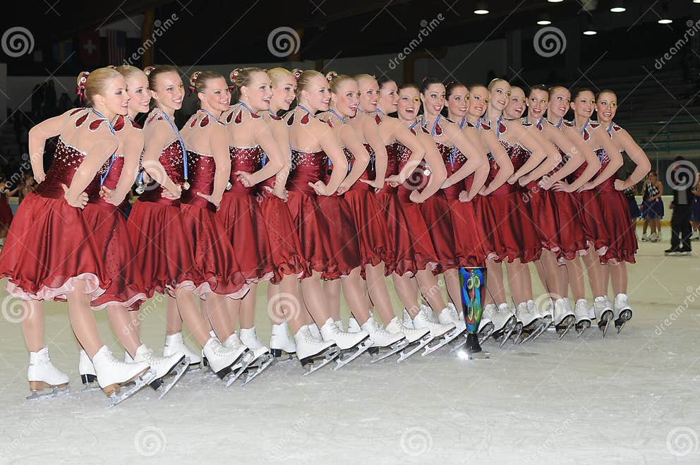 Surprise Swedish Team Ice Skating Spring Cup 2011 Editorial Stock Image ...