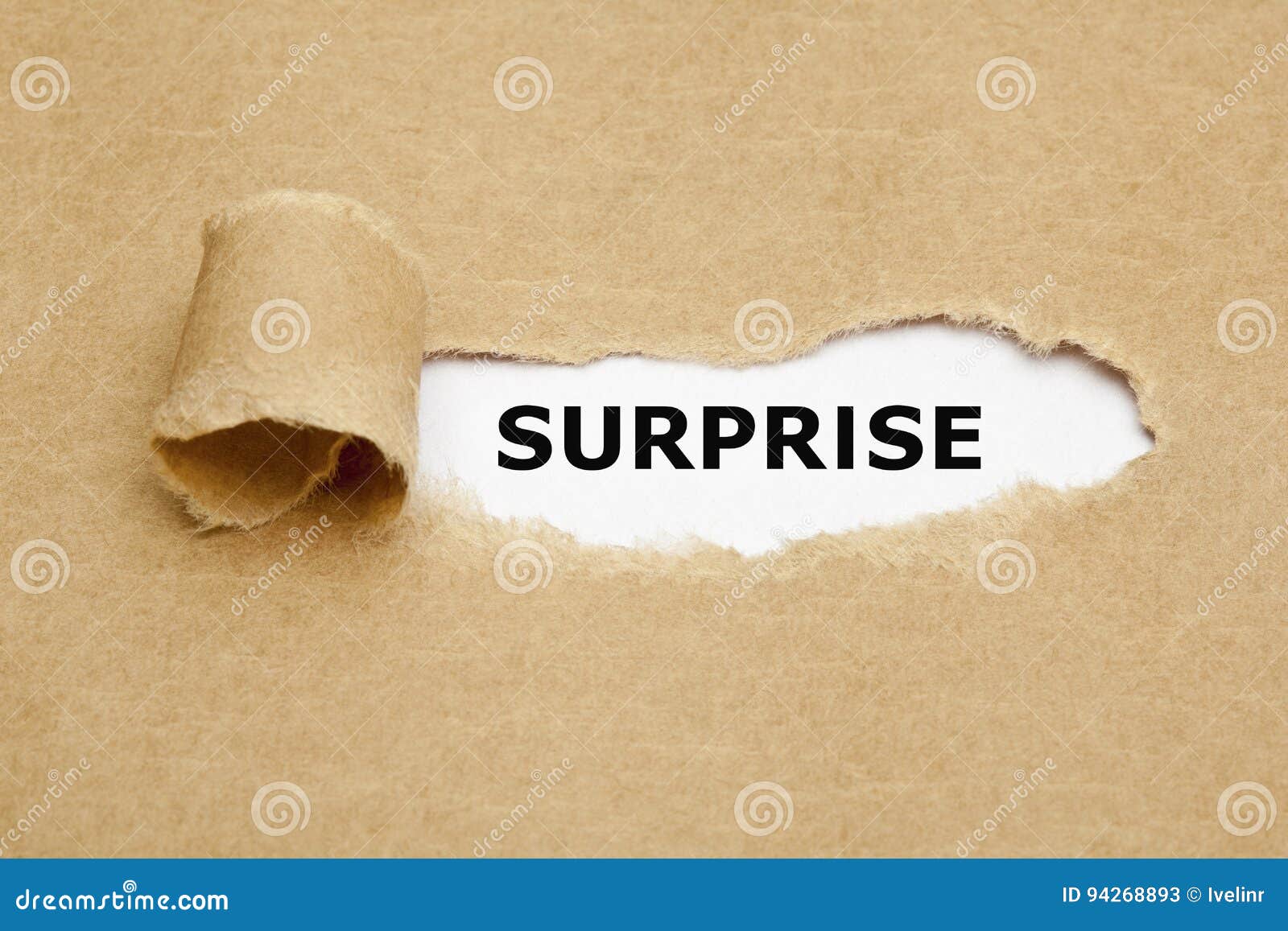 Surprise Torn Paper Concept Stock Image - Image of open, conceptual ...