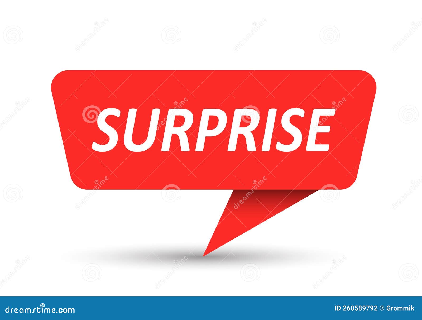 SURPRISE. Vector Banner, Pointer, Sticker, Label or Speech Bubble Stock ...