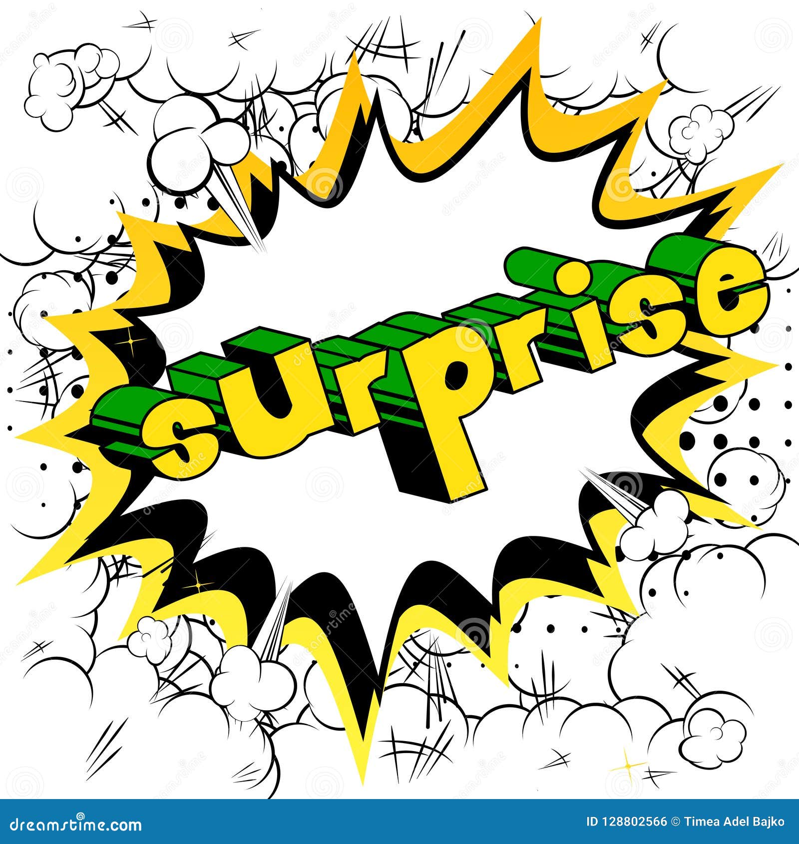 Surprise - Comic Book Style Word. Stock Illustration - Illustration of ...