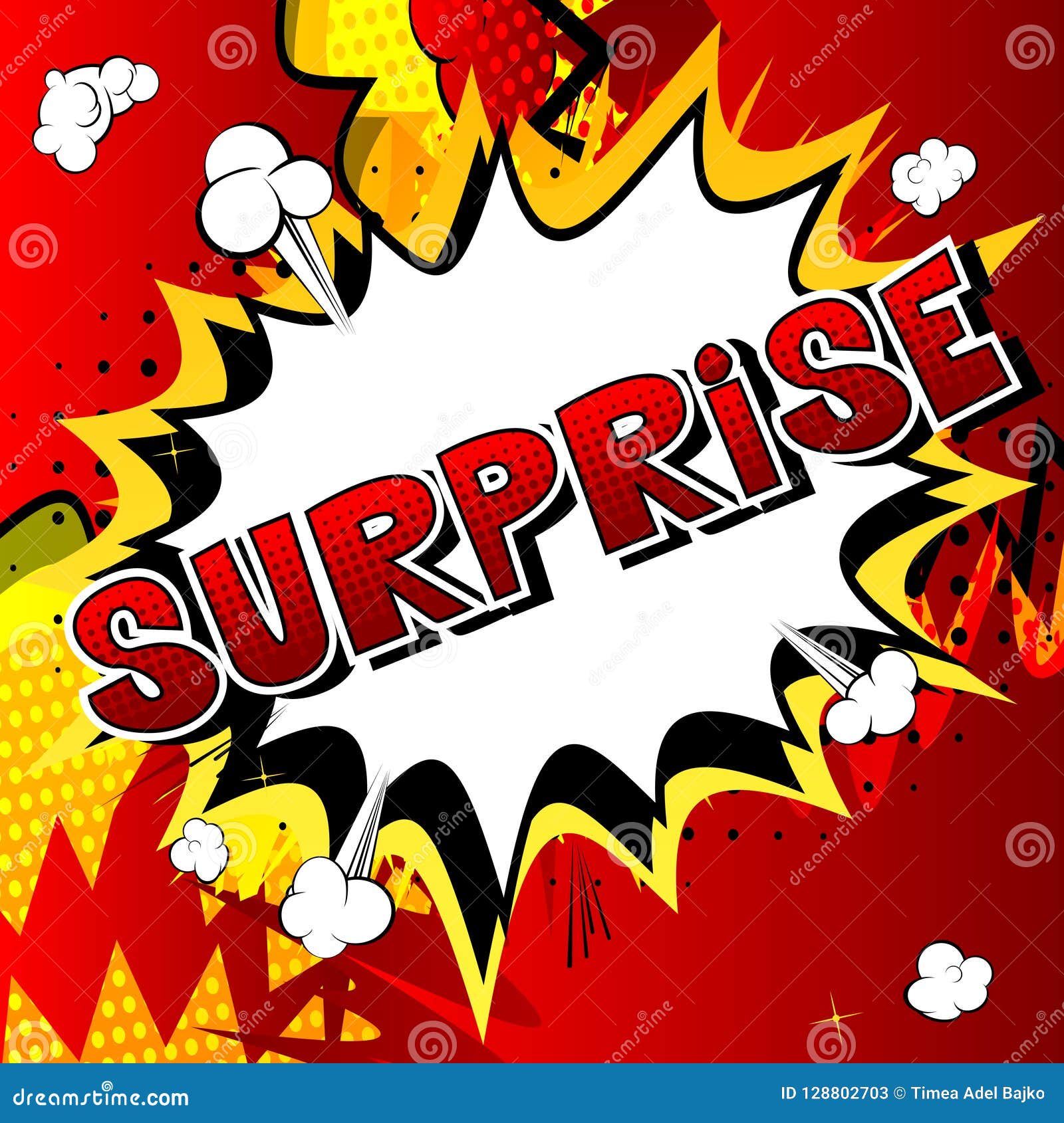 Surprise - Comic Book Style Word. Stock Illustration - Illustration of ...