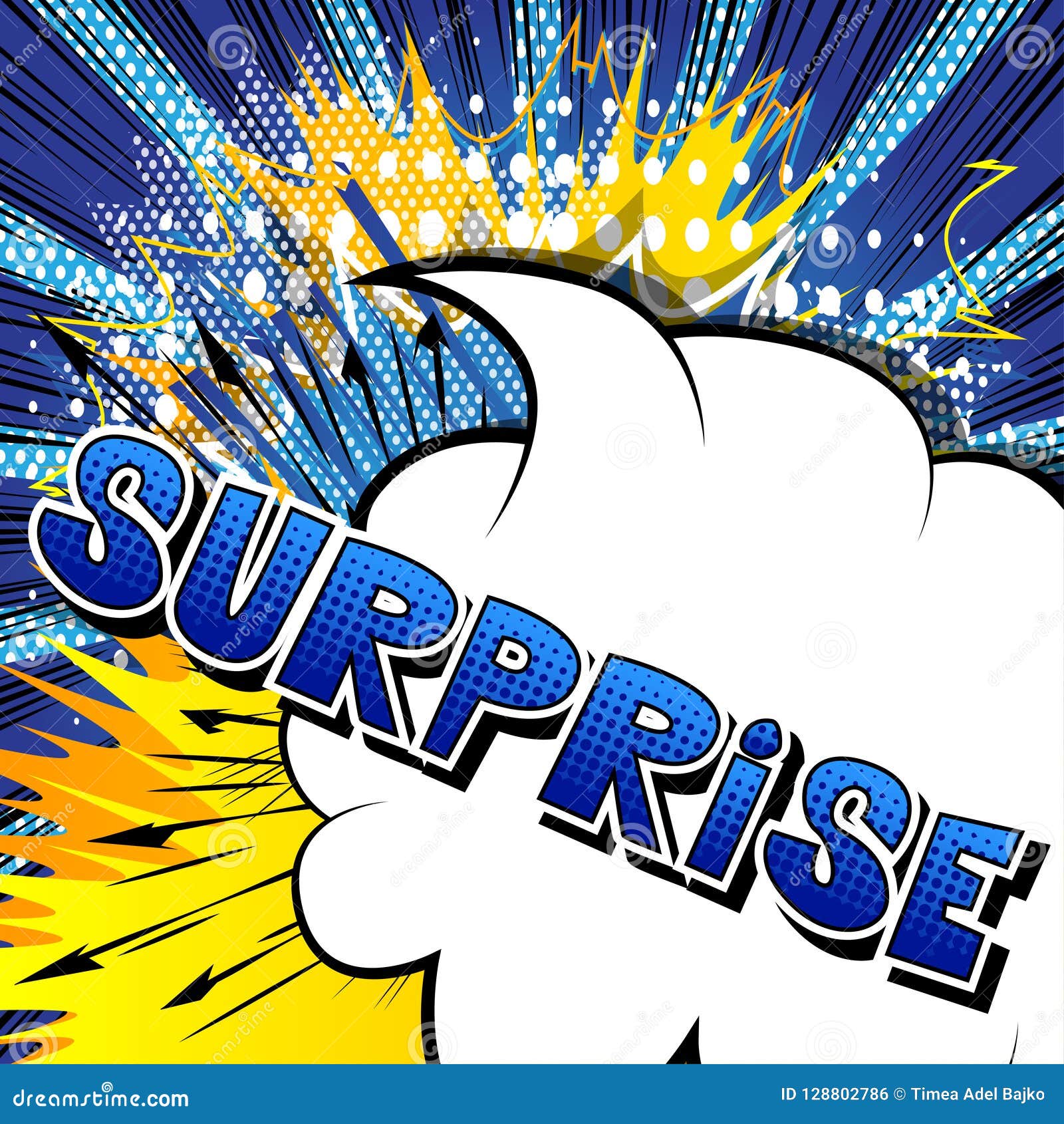 Surprise - Comic Book Style Word. Stock Illustration - Illustration of ...