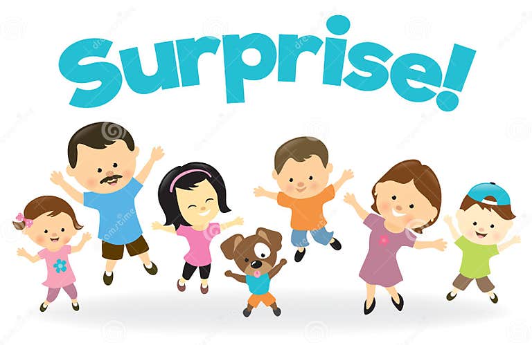 Surprise! stock vector. Illustration of diverse, cartoon - 73943606