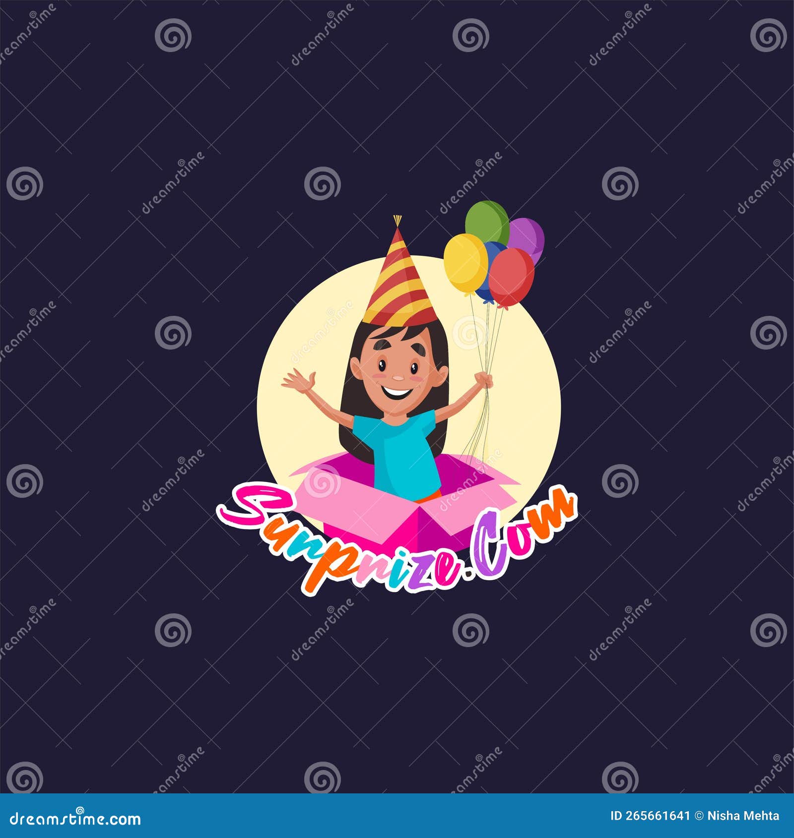 Surprise Vector Mascot Logo Stock Vector - Illustration of graphic ...