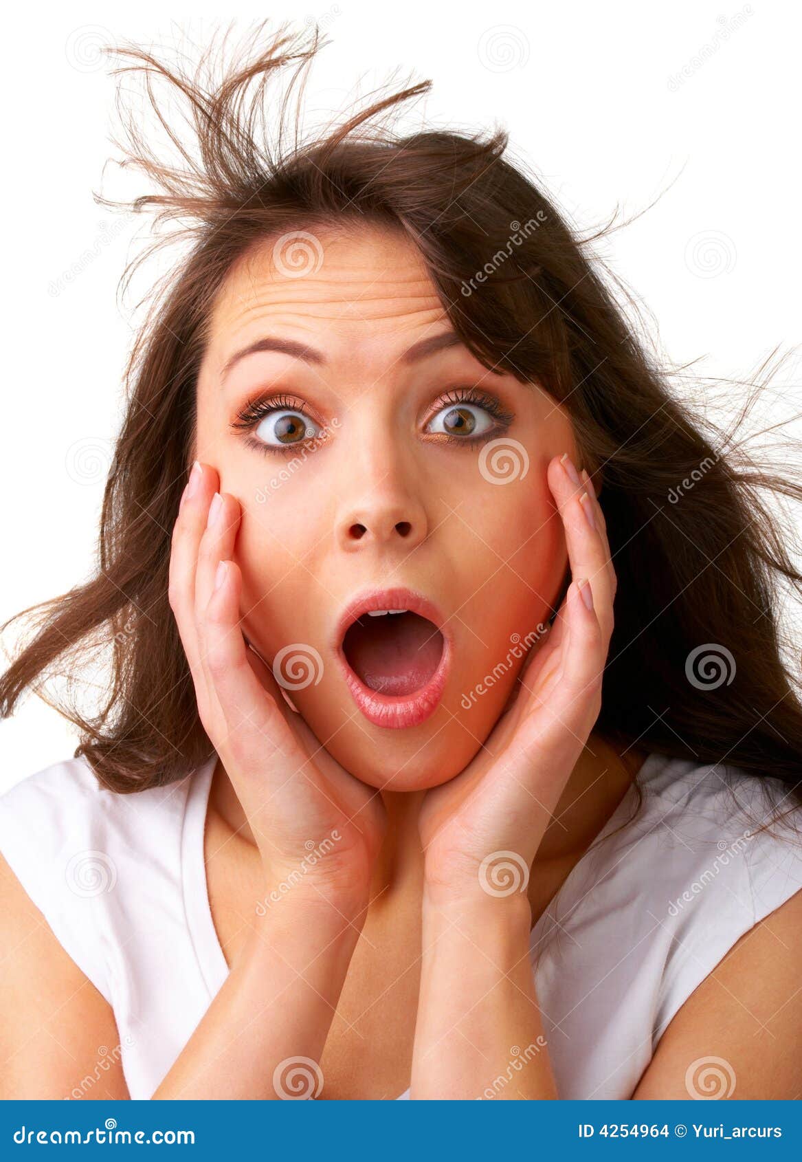Surprise - a Very Surprised Girl Stock Photo - Image of exciting ...