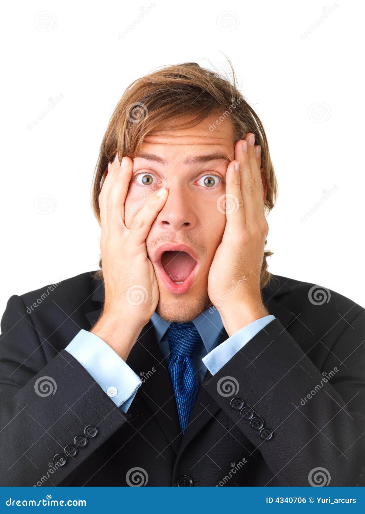 Surprise - a Very Surprised Man Stock Photo - Image of handsome ...