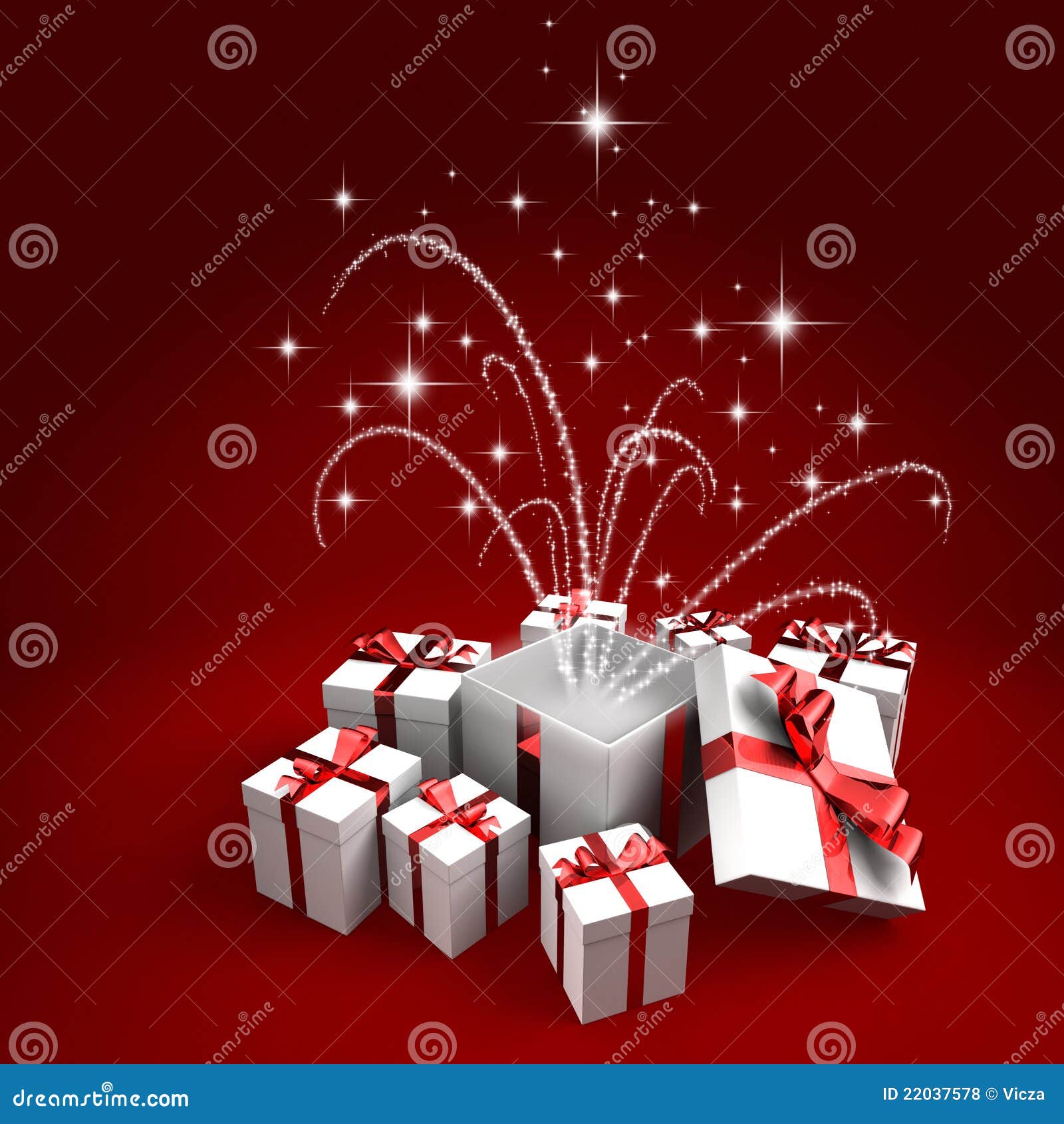 Surprise white gifts stock illustration. Illustration of marvelous ...