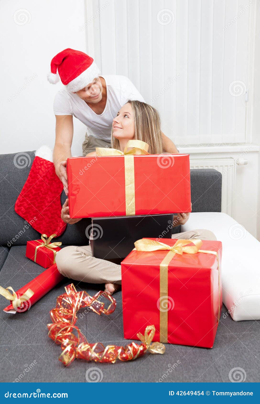 Surprise Your Partner with the Perfect Present Stock Photo - Image of ...