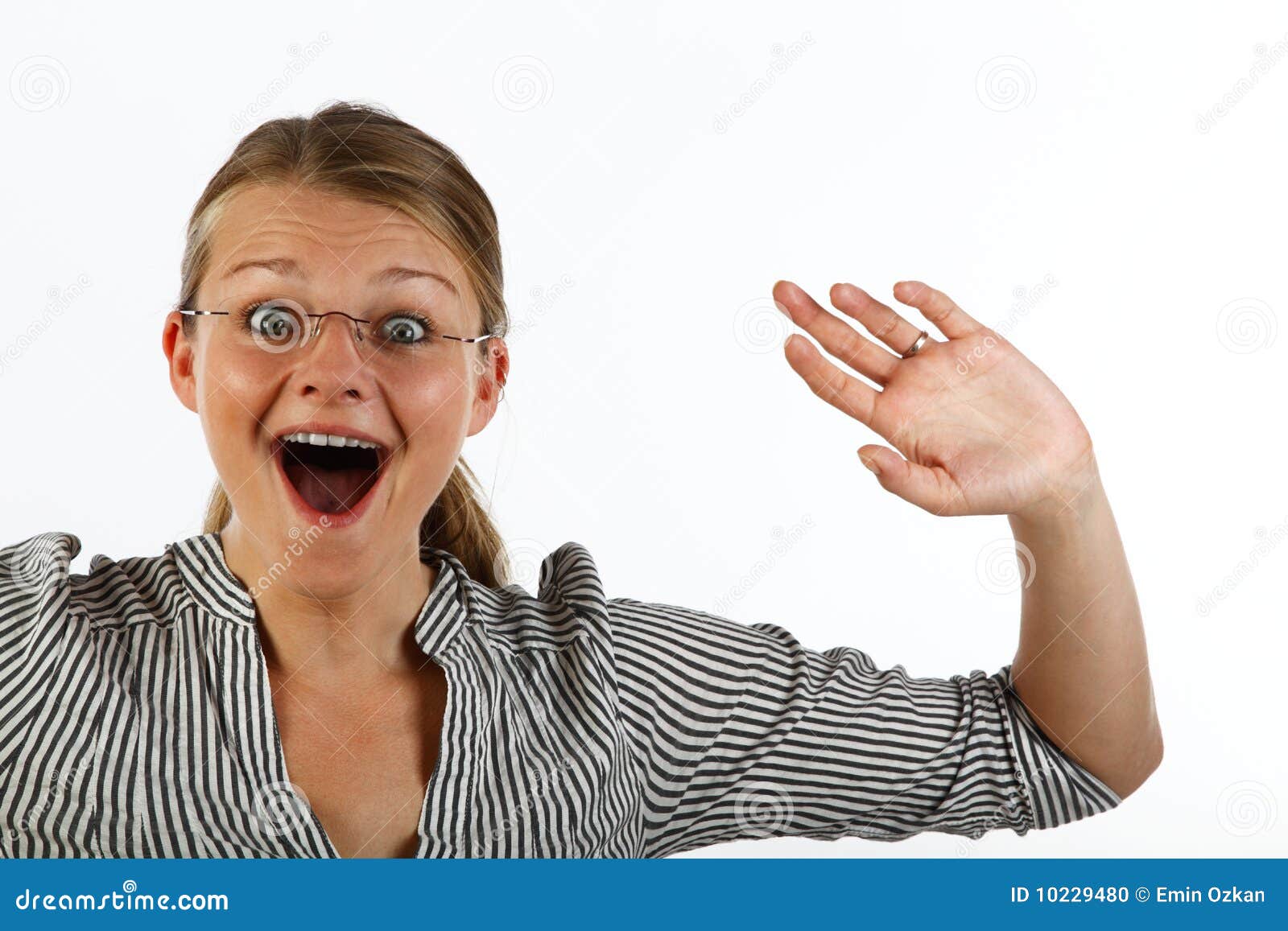 Surprised stock photo. Image of business, caucasian, greeting - 10229480