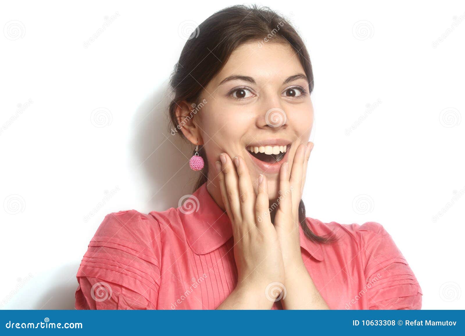Surprised stock photo. Image of portrait, girl, female - 10633308