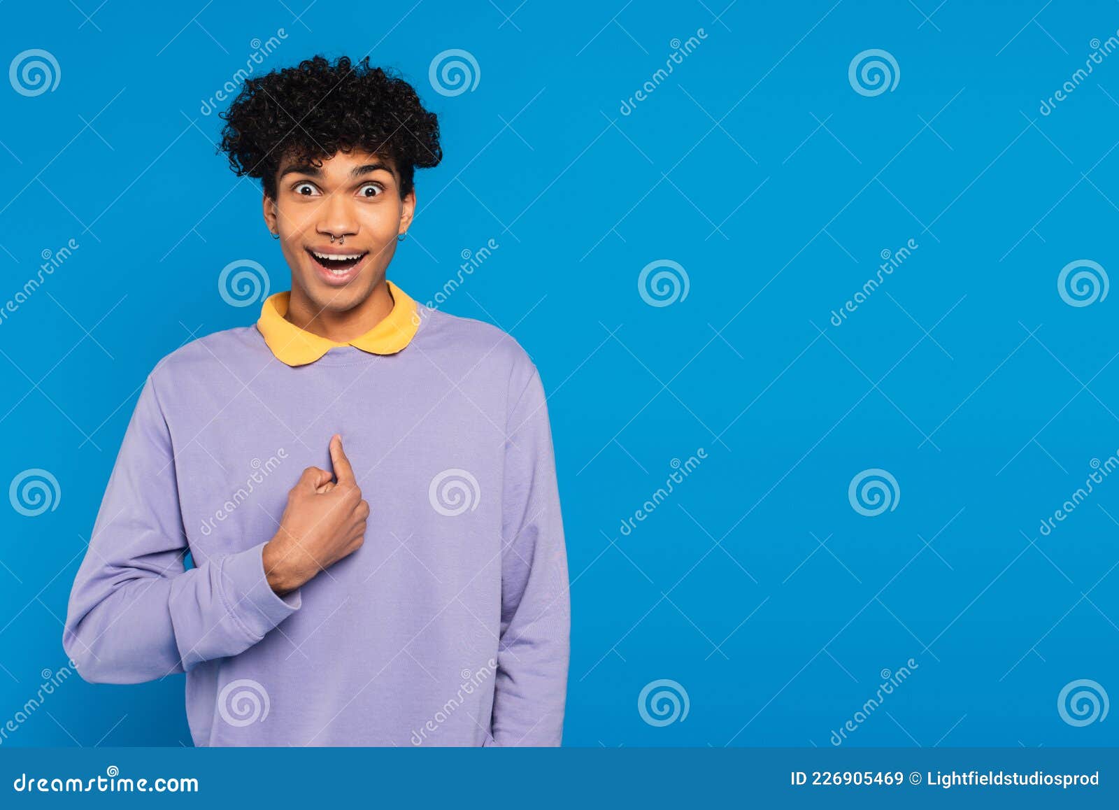 Surprised African American Man Pointing with Stock Image - Image of ... Surprised African American Man Pointing with Stock Image - Image of ...