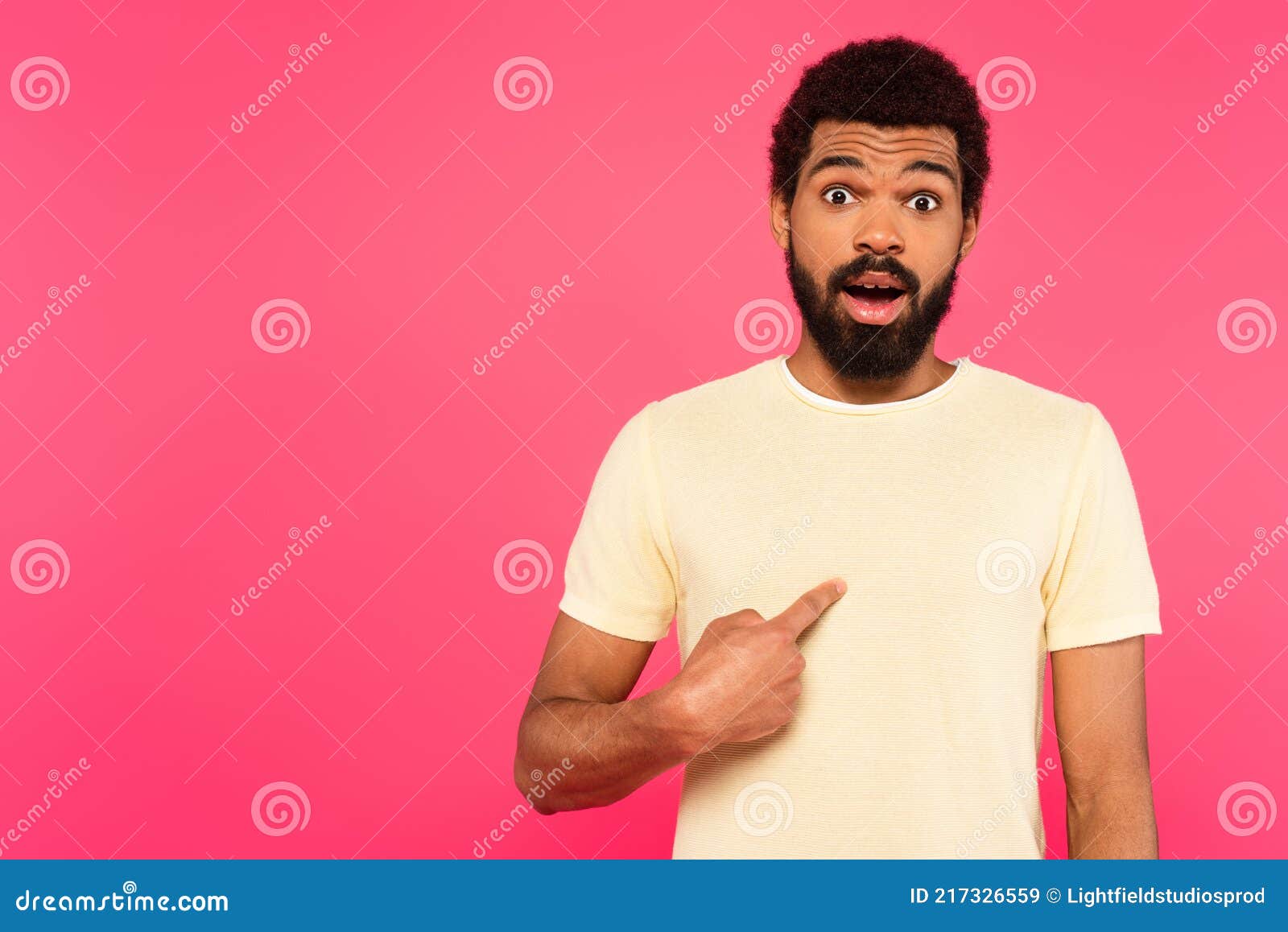Surprised African American Man Pointing at Stock Image - Image of adult ... Surprised African American Man Pointing at Stock Image - Image of adult ...