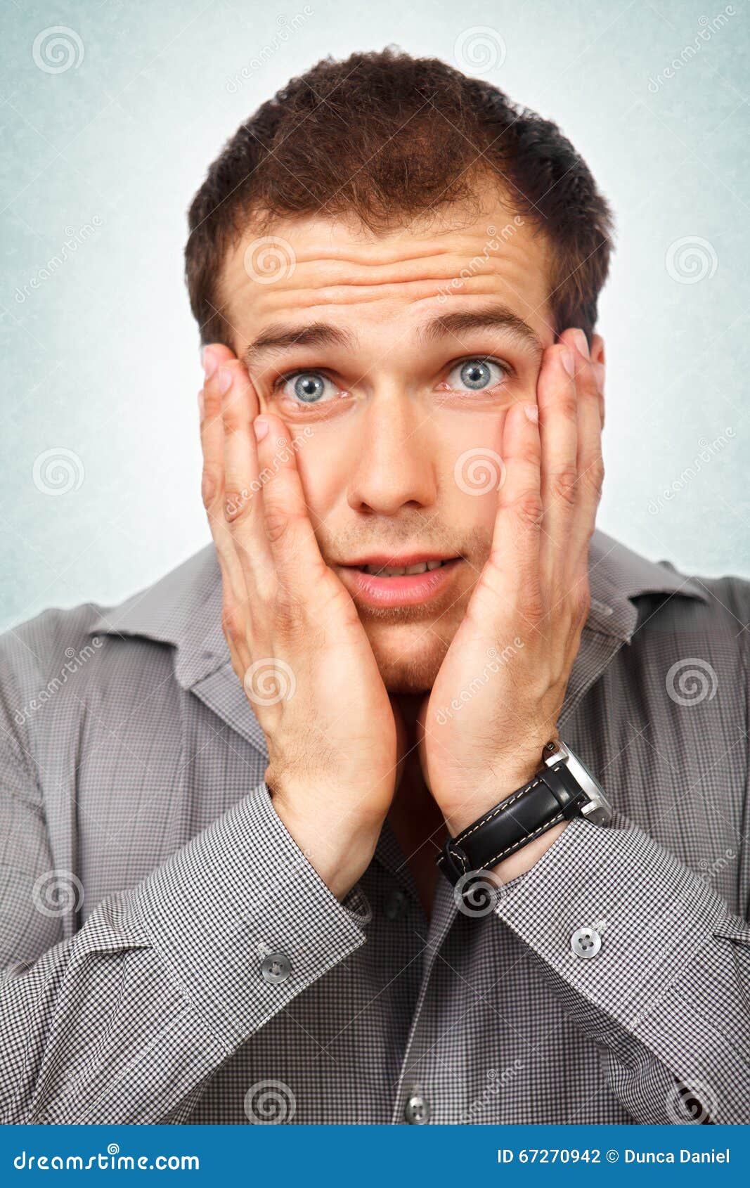 Surprised amazed man stock photo. Image of caucasian - 67270942