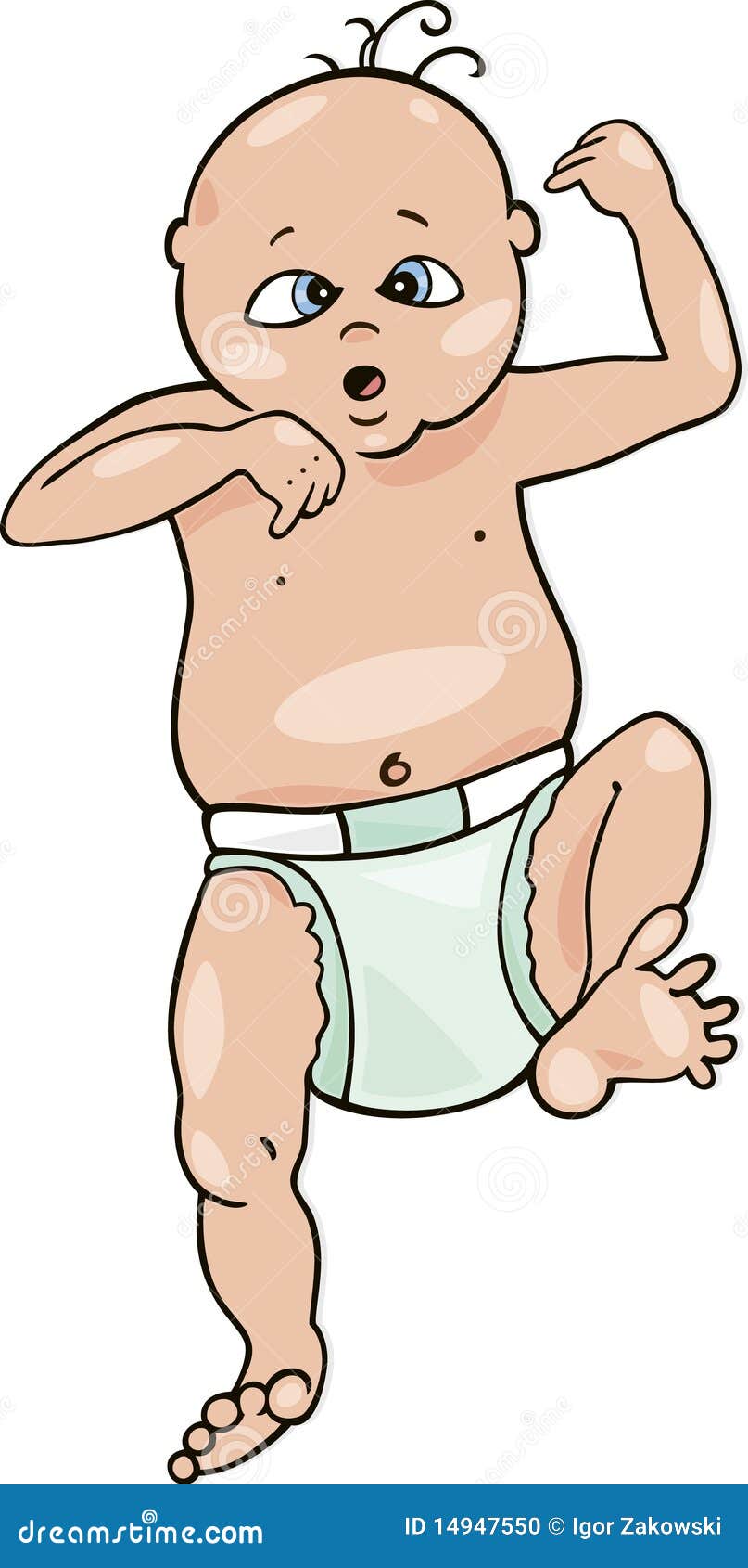 Surprised Baby Emoticon. Astonished Child Smiley. Cartoon Vector ...