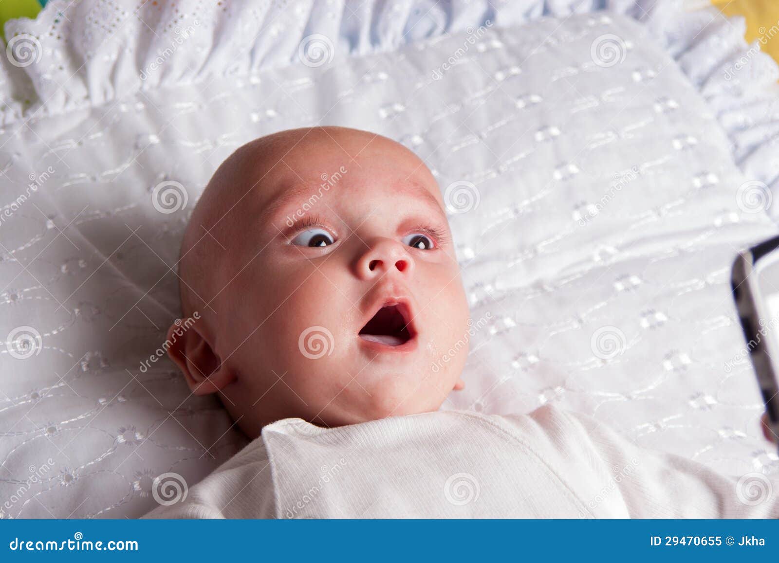 Surprised Baby stock image. Image of emotional, mouth - 29470655