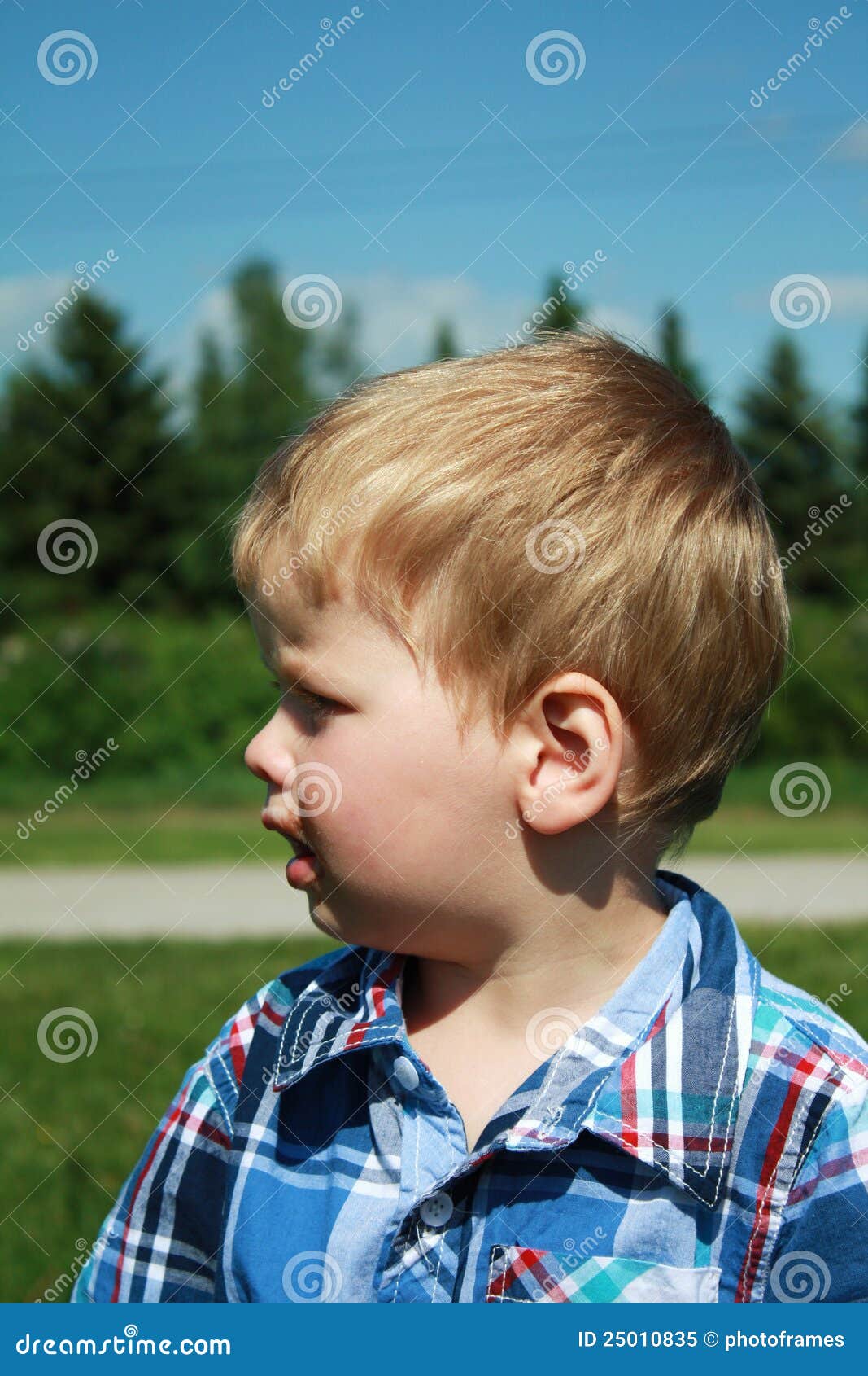 Surprised baby boy outside stock image. Image of expression - 25010835