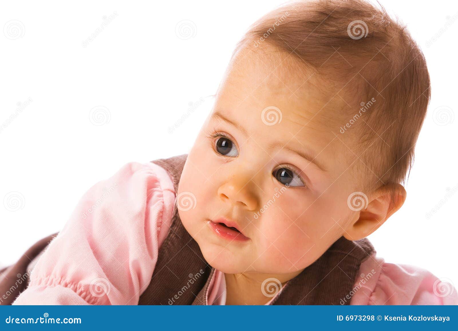 Surprised baby girl stock photo. Image of expression, little - 6973298
