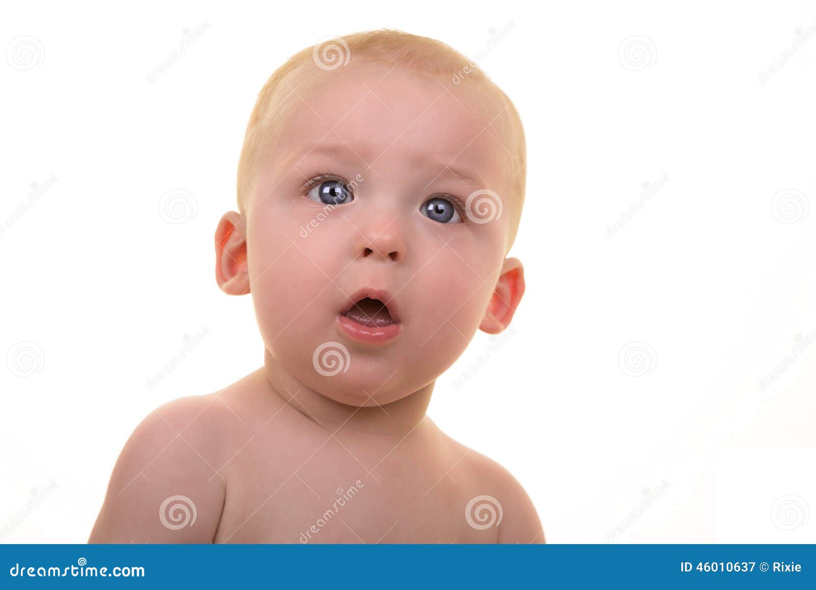 Surprised baby stock image. Image of face, eyes, cute - 46010637
