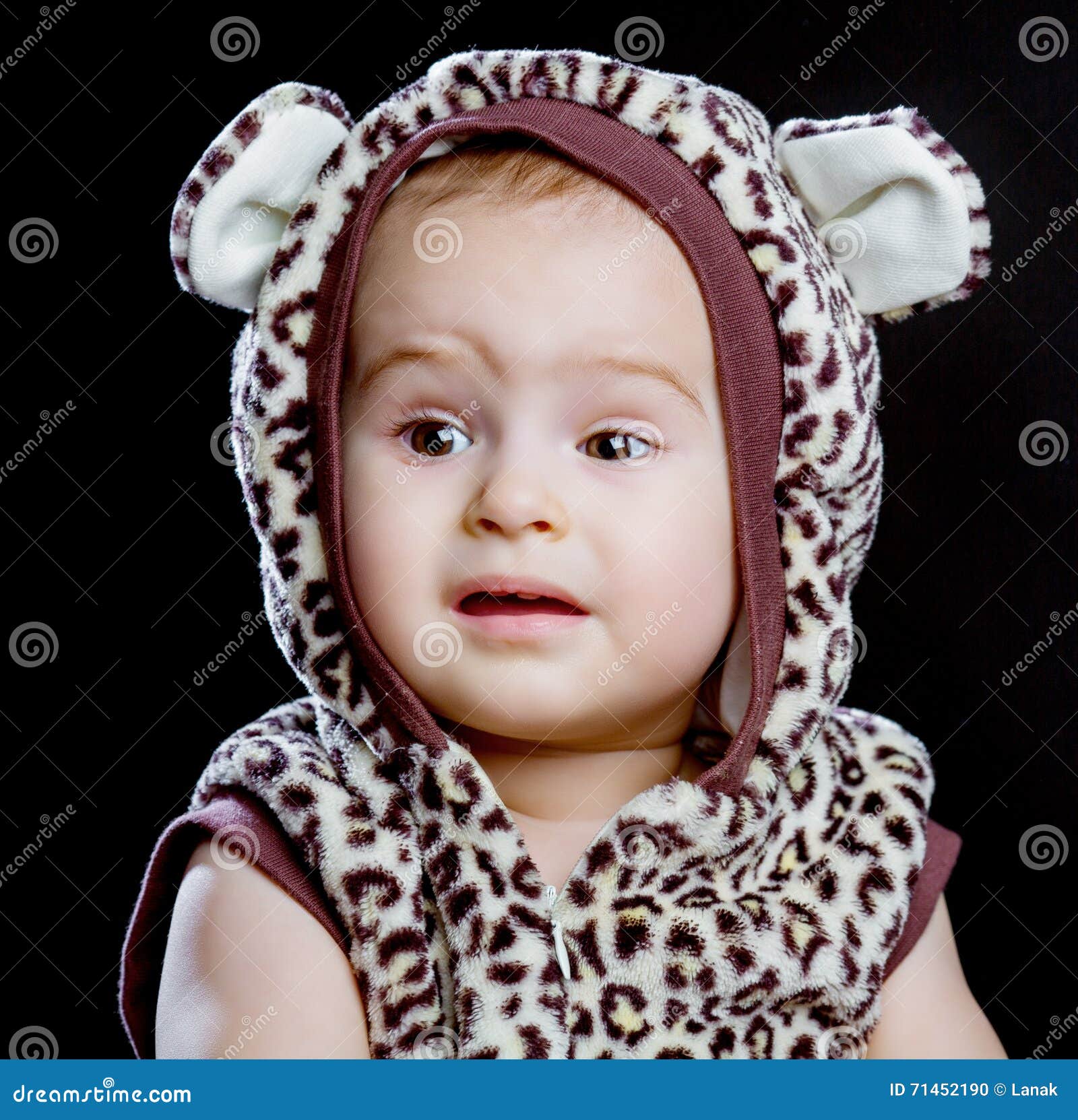 Surprised baby stock photo. Image of daughter, black - 71452190