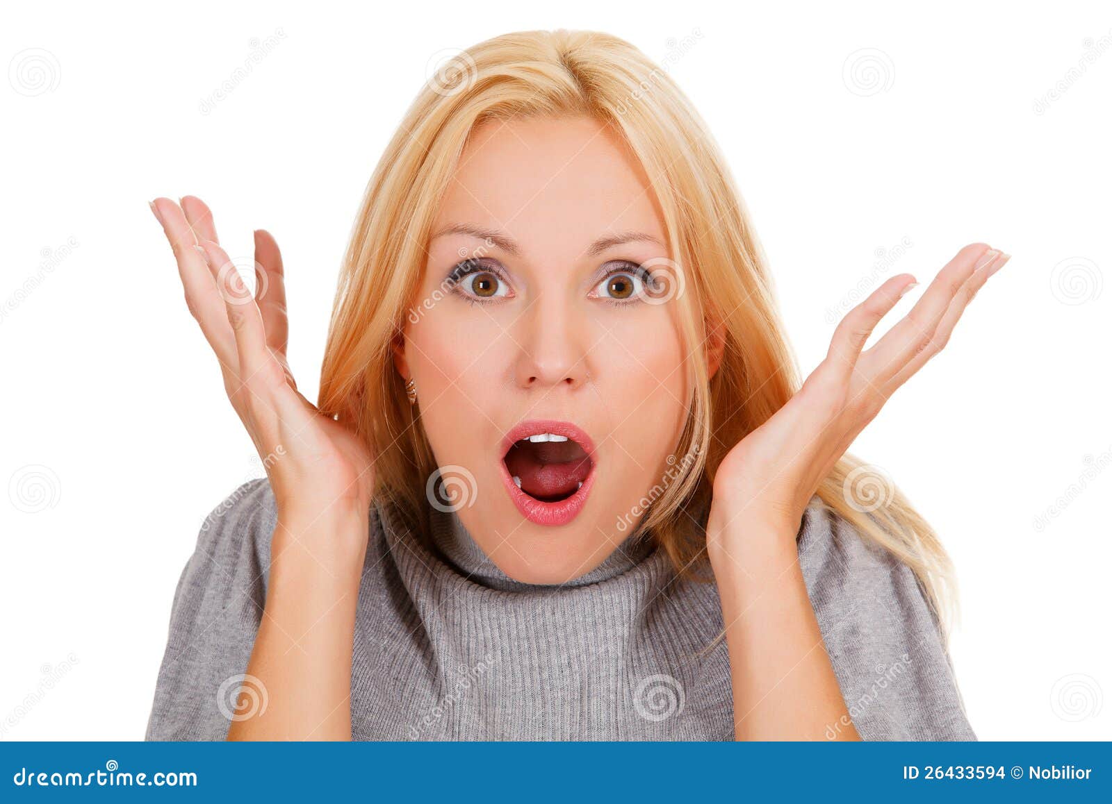 Surprised beautiful girl stock photo. Image of excited - 26433594