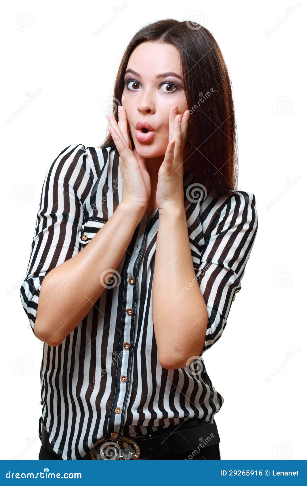 Surprised beautiful girl stock photo. Image of girl, face - 29265916