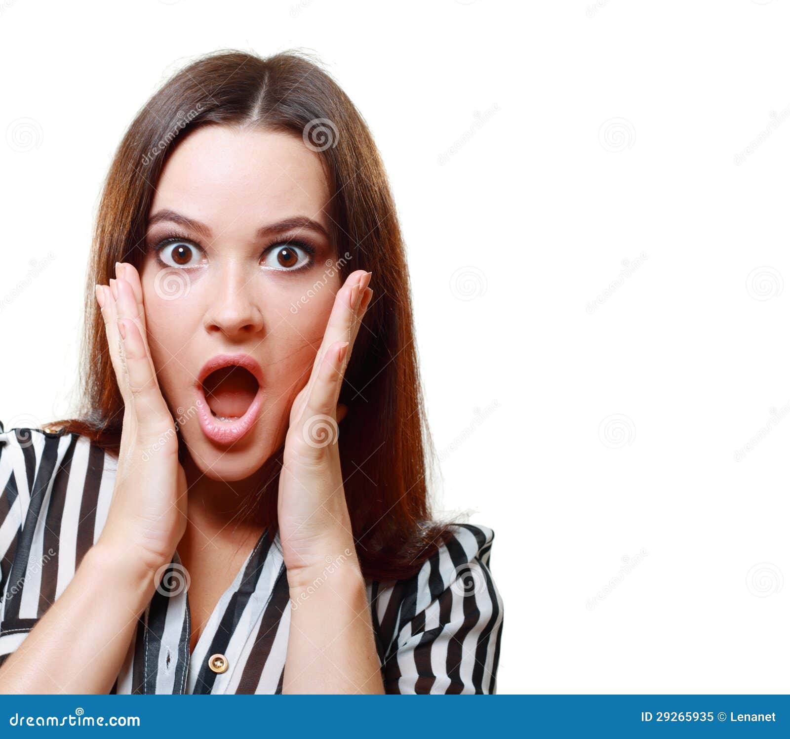 Surprised beautiful girl stock image. Image of background - 29265935