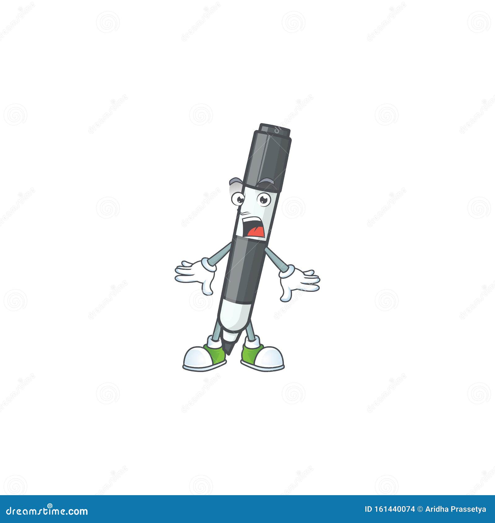 Surprised Black Woman With Open Mouth Cartoon Vector Cartoondealer