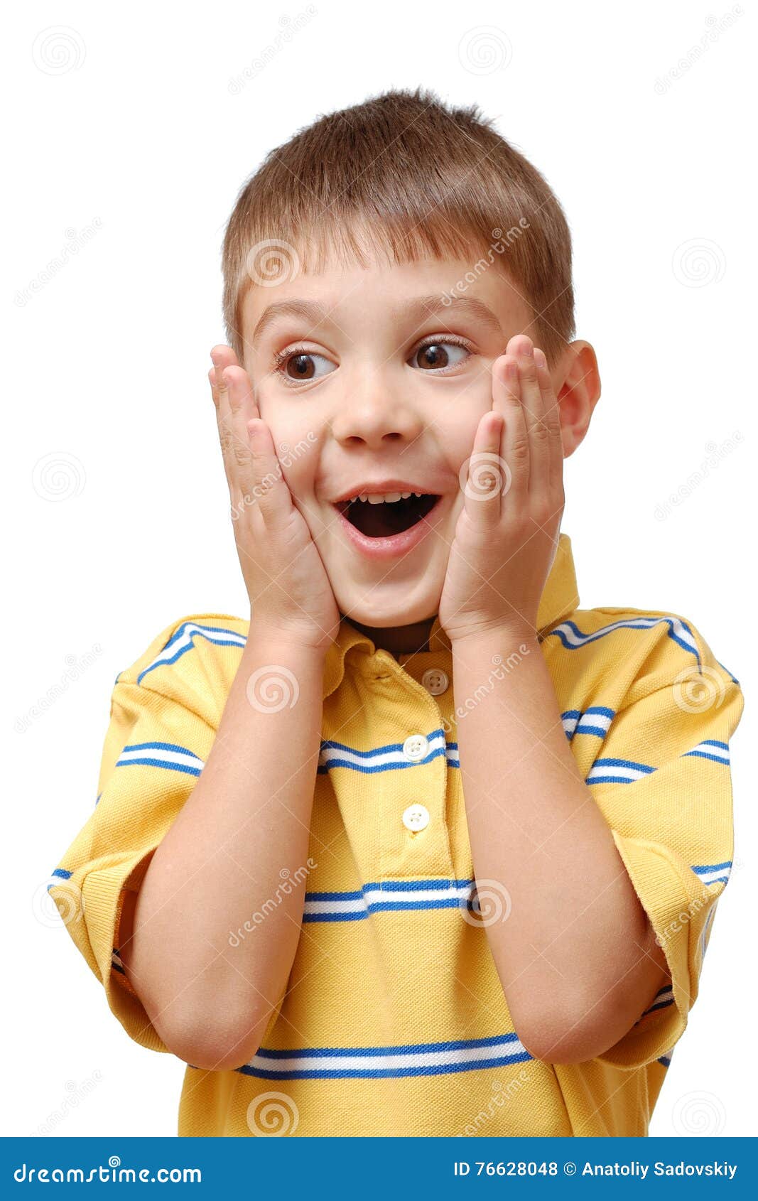Surprised boy stock photo. Image of luck, childhood, cute - 76628048