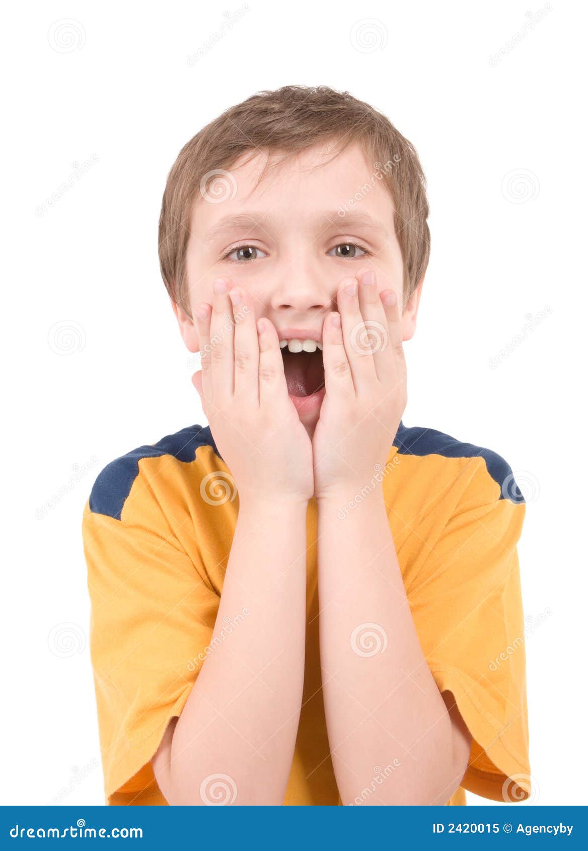 Surprised boy portrait stock image. Image of portrait - 2420015