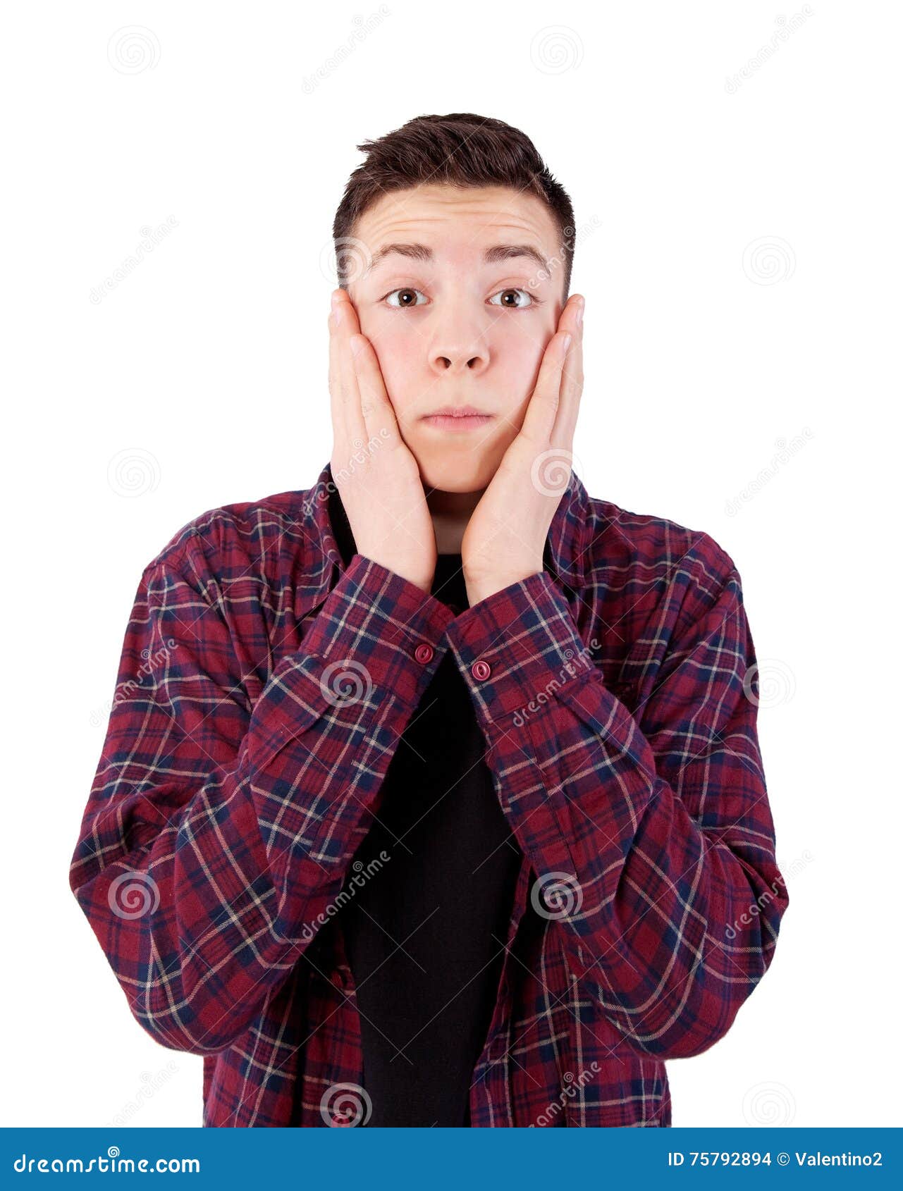Surprised boy stock photo. Image of shocked, male, caucasian - 75792894