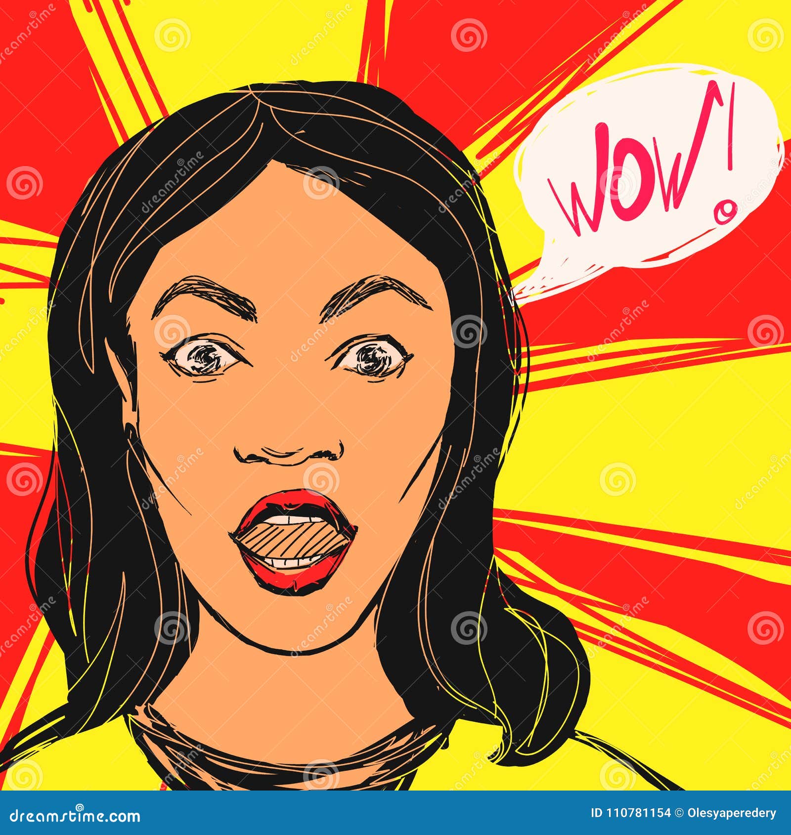 Pop Art Surprised Brunette Woman Face With Open Mouth Cartoon Vector ... Pop Art Surprised Brunette Woman Face With Open Mouth Cartoon Vector ...