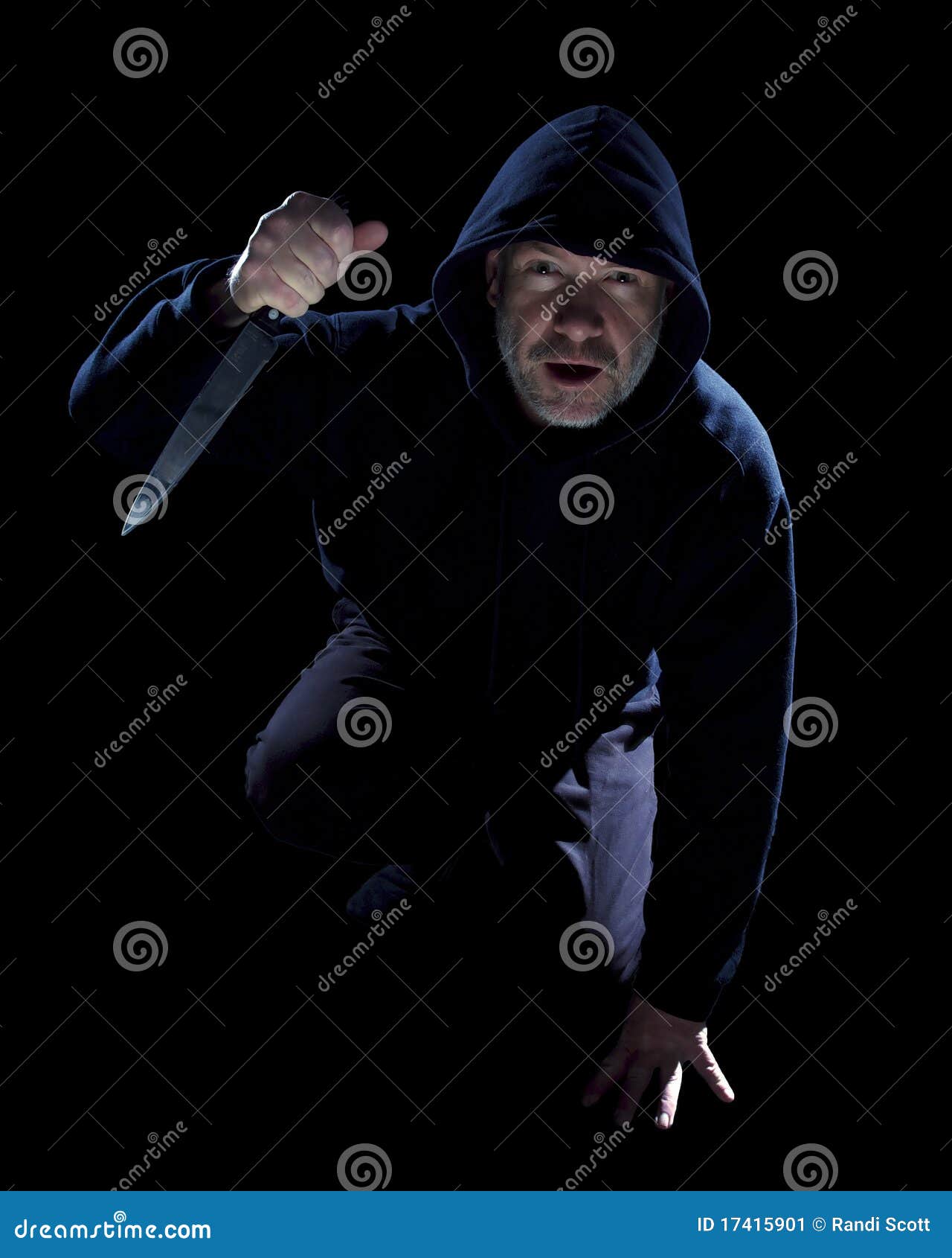 Surprised Burglar stock image. Image of kitchen, darkness - 17415901