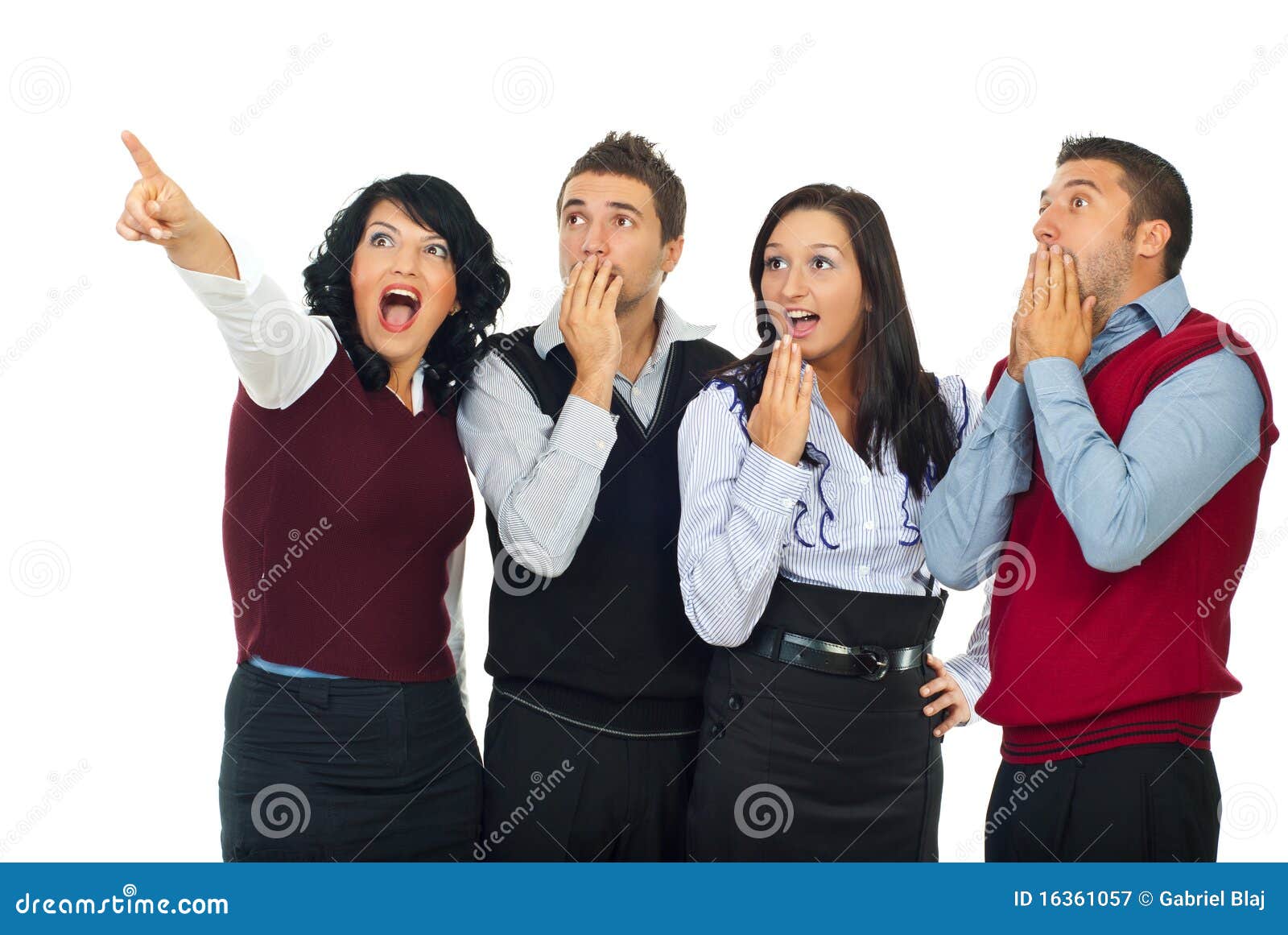 Surprised Business People Team Royalty Free Stock Photography - Image ...