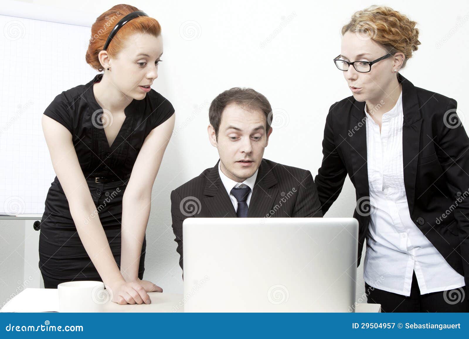 Surprised business team stock image. Image of coworkers - 29504957