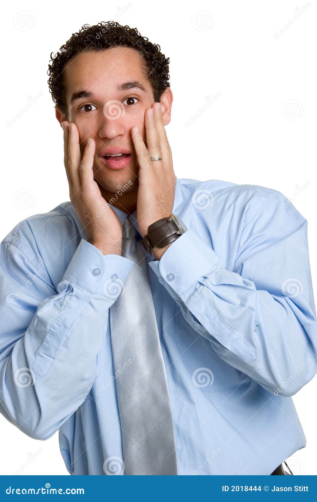 Surprised Businessman stock photo. Image of suit, handsome - 2018444