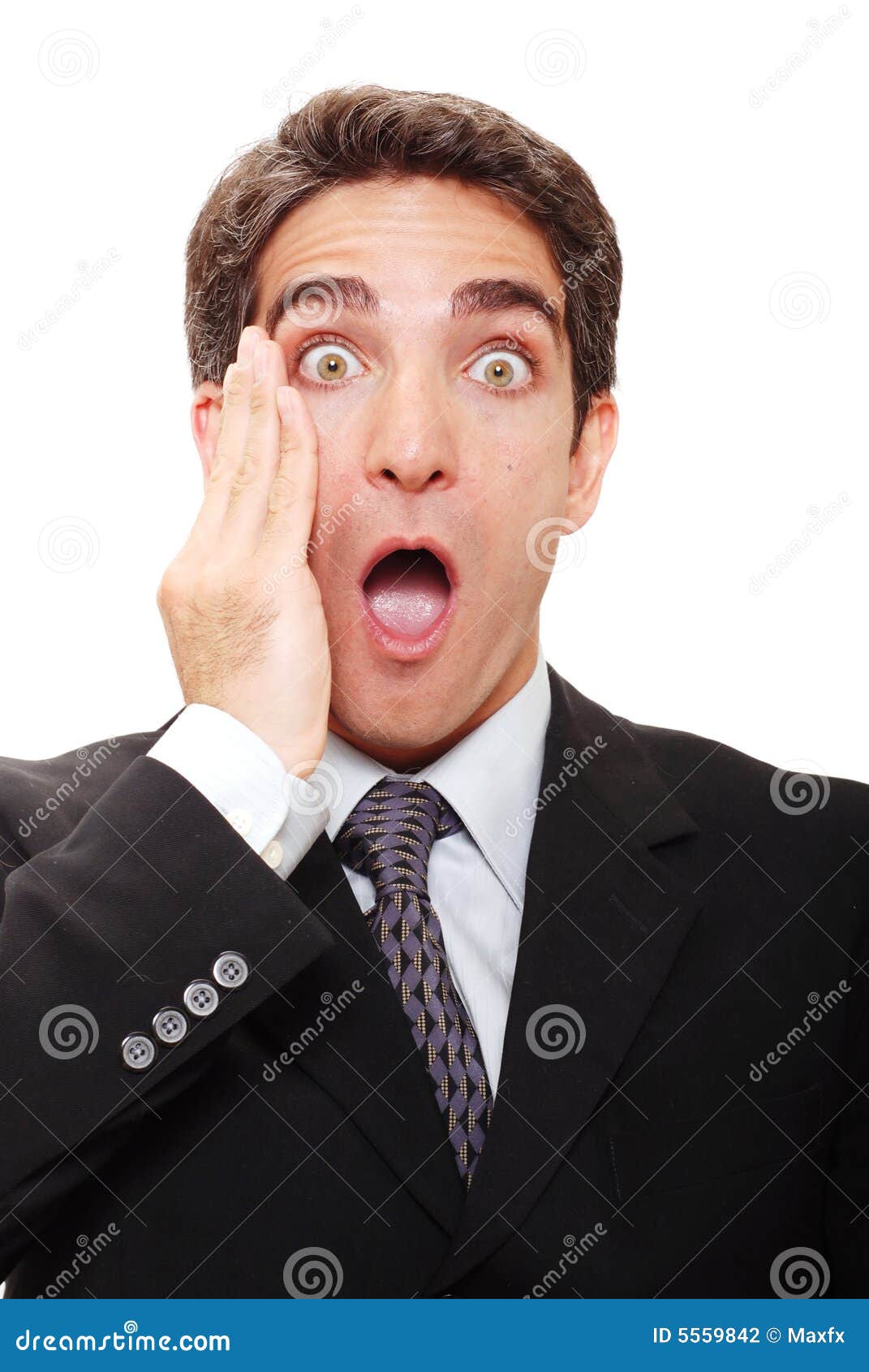 Surprised businessman stock photo. Image of white, suit - 5559842