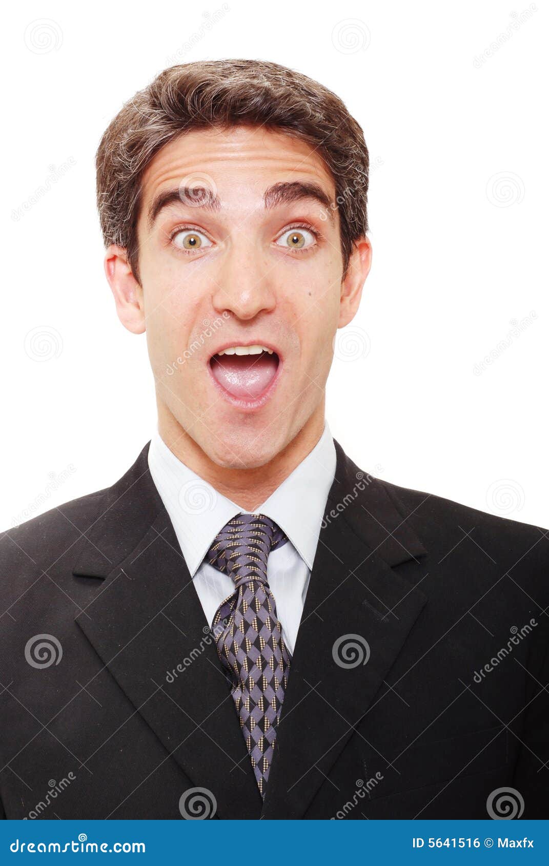 Surprised businessman stock photo. Image of excitement - 5641516