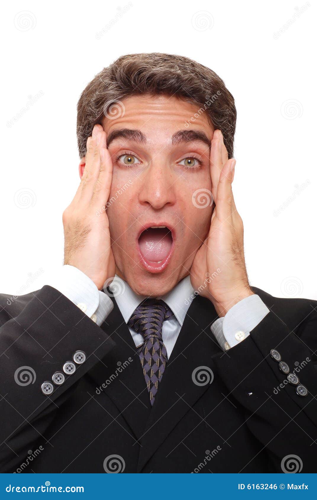 Surprised businessman stock photo. Image of excitement - 6163246